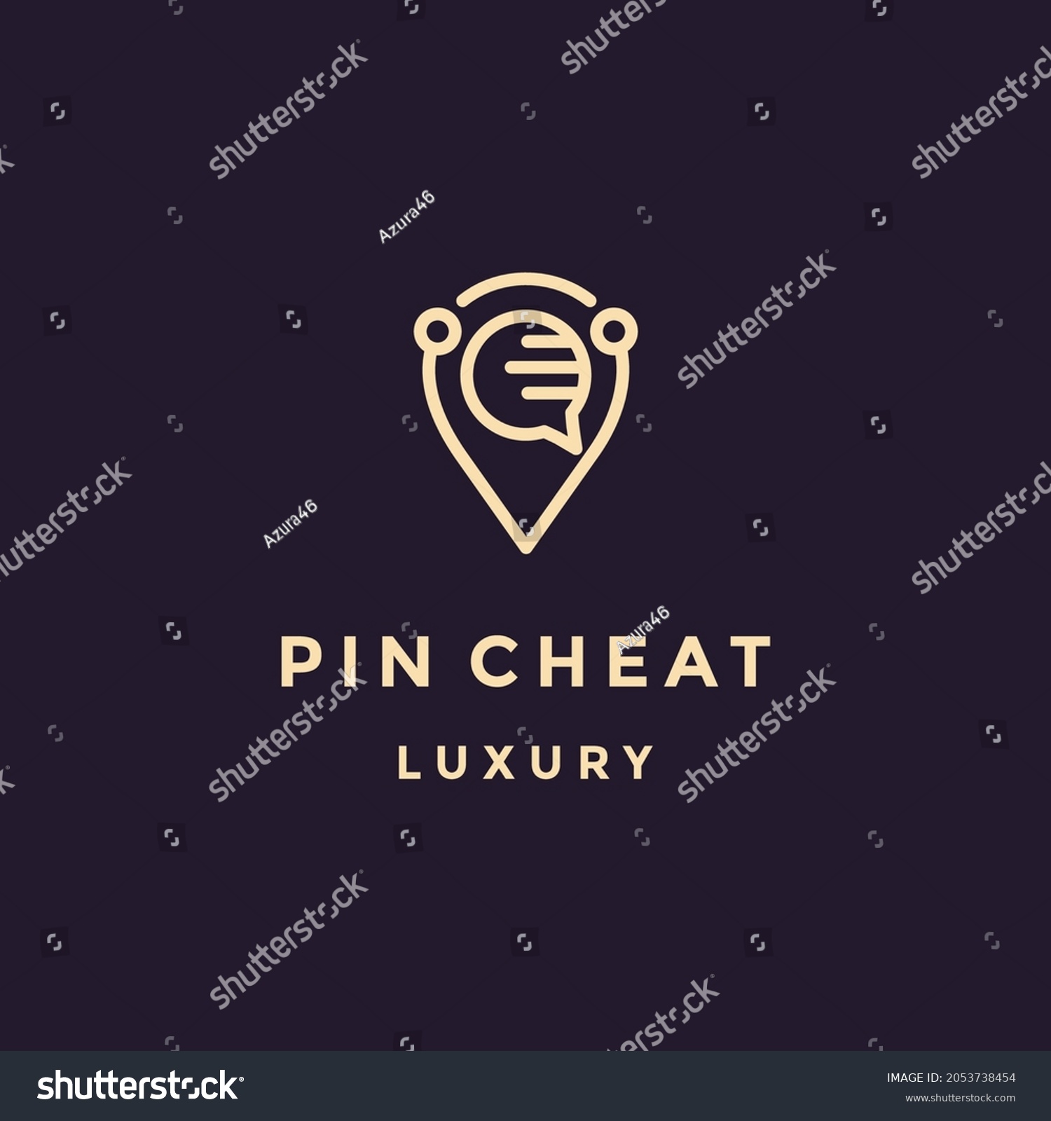 Mapping Vector Logo Design Template Stock Vector (Royalty Free ...