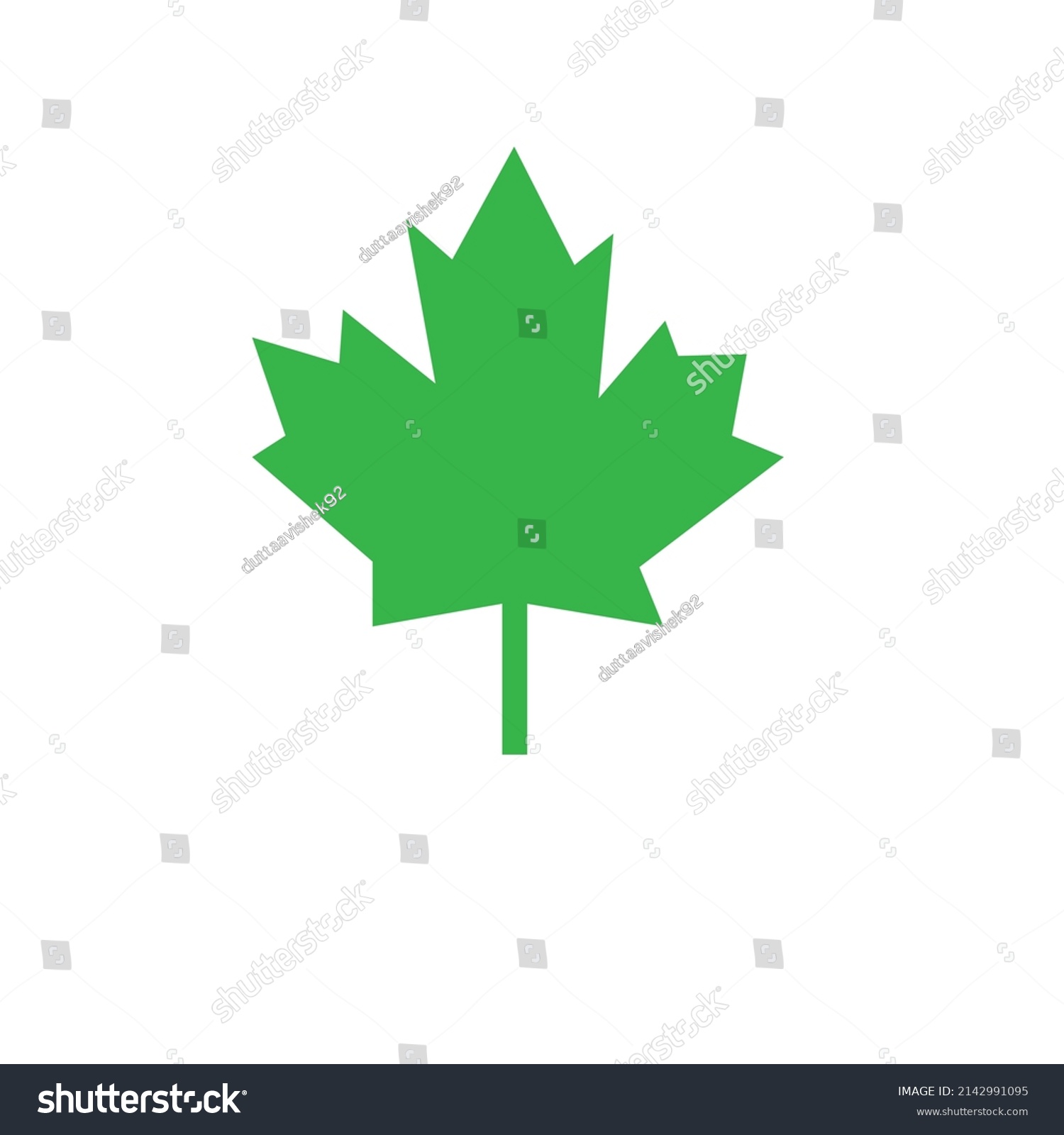 Mapple Leaf Vector Image Illustration Stock Vector (Royalty Free ...