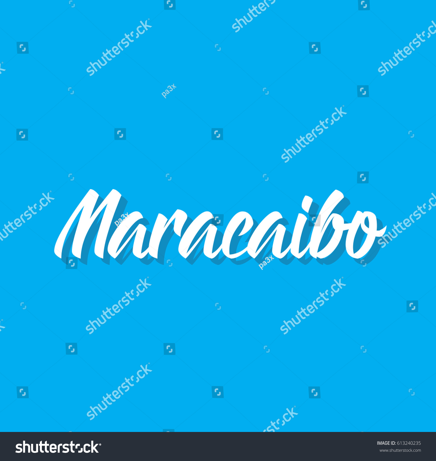 Maracaibo Text Design Vector Calligraphy Typography Stock Vector ...