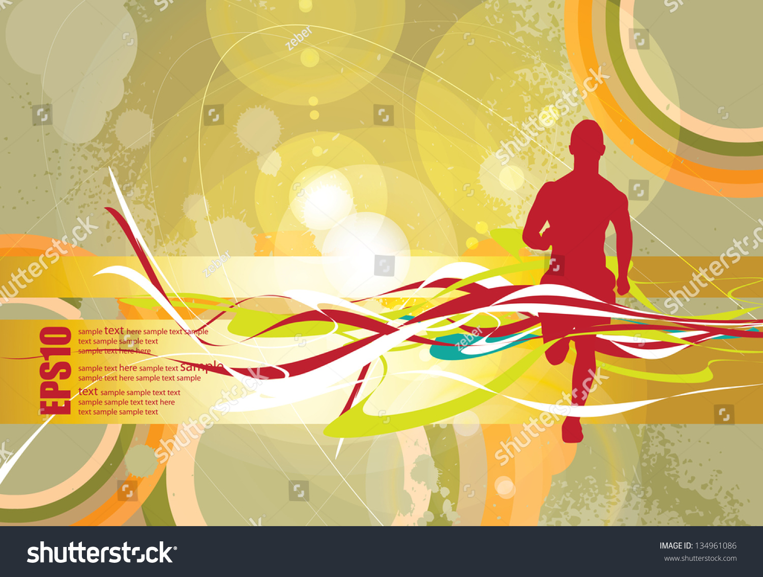 Marathon Vector Illustration Stock Vector (Royalty Free) 134961086 ...