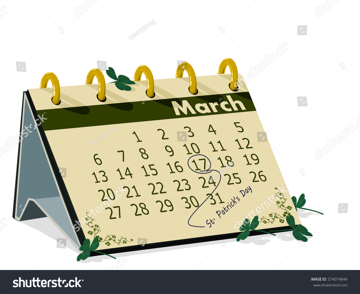 March Calendar On Transparent Background Stock Vector (Royalty Free ...