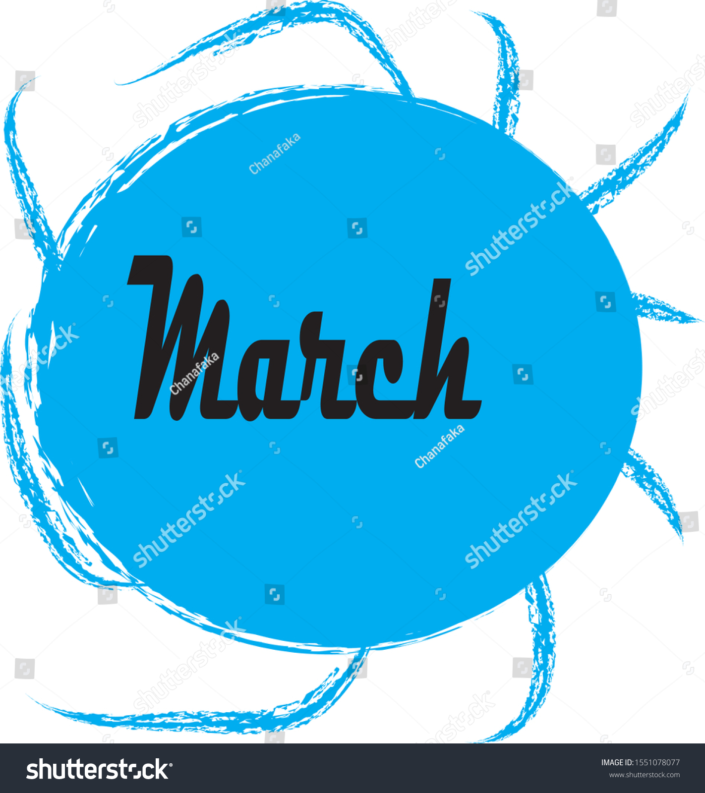 March Month Logo Vector Art Stock Vector (Royalty Free) 1551078077 ...