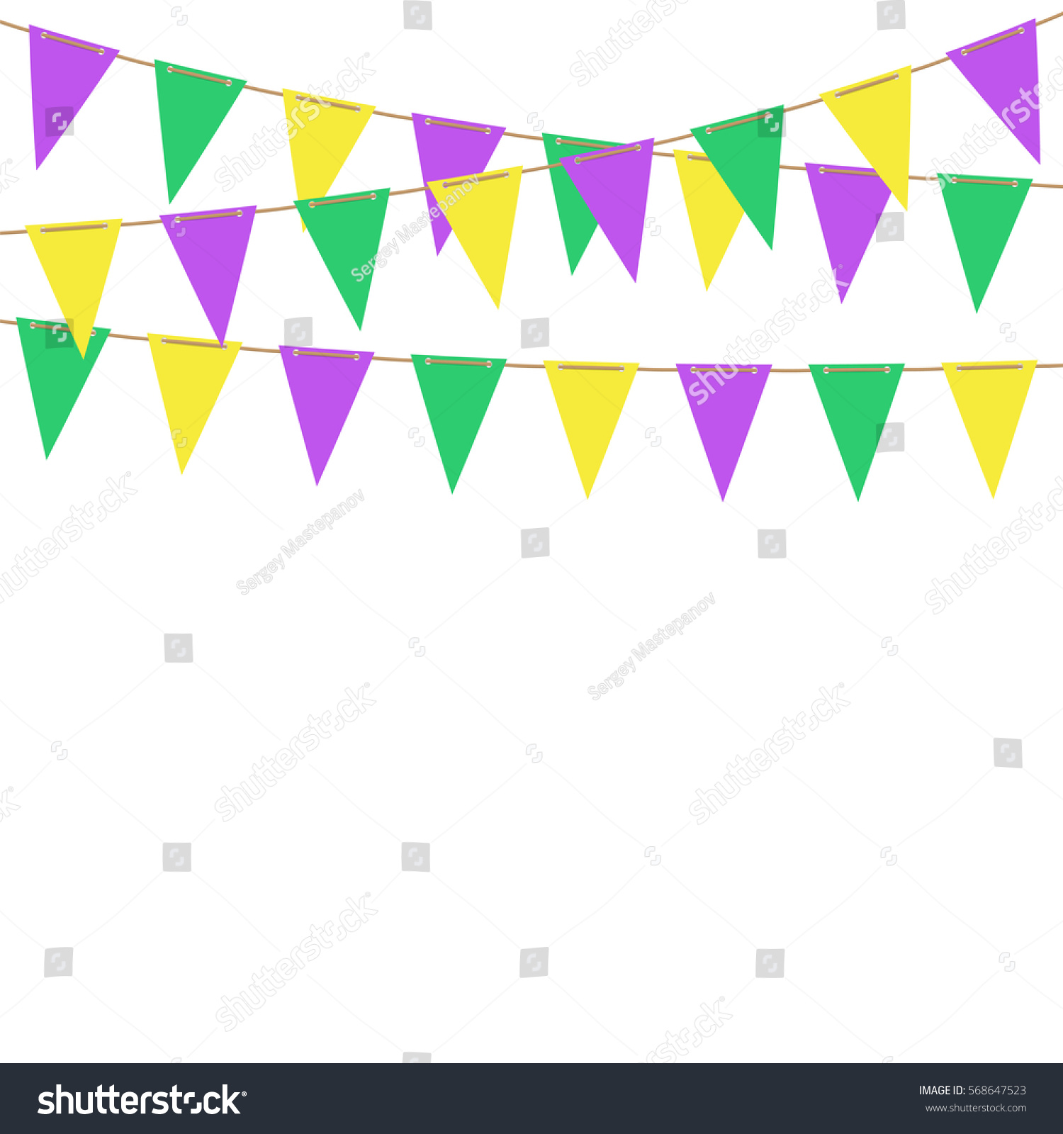 Mardi Gras Bunting Flags Vector: vector de stock (libre de regalías ...