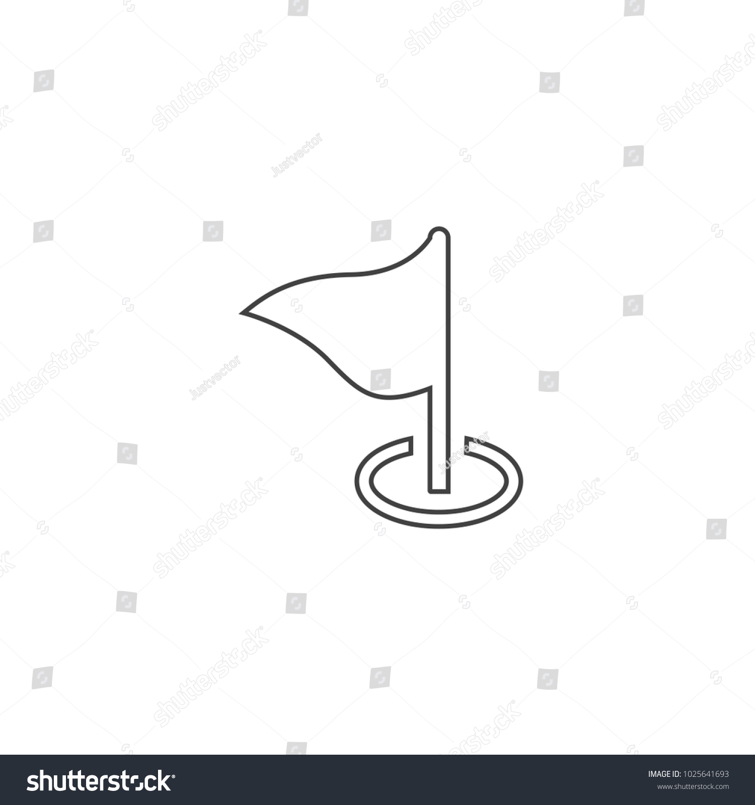 Mark Icon Symbol Outline Vector Stock Vector (Royalty Free) 1025641693 ...