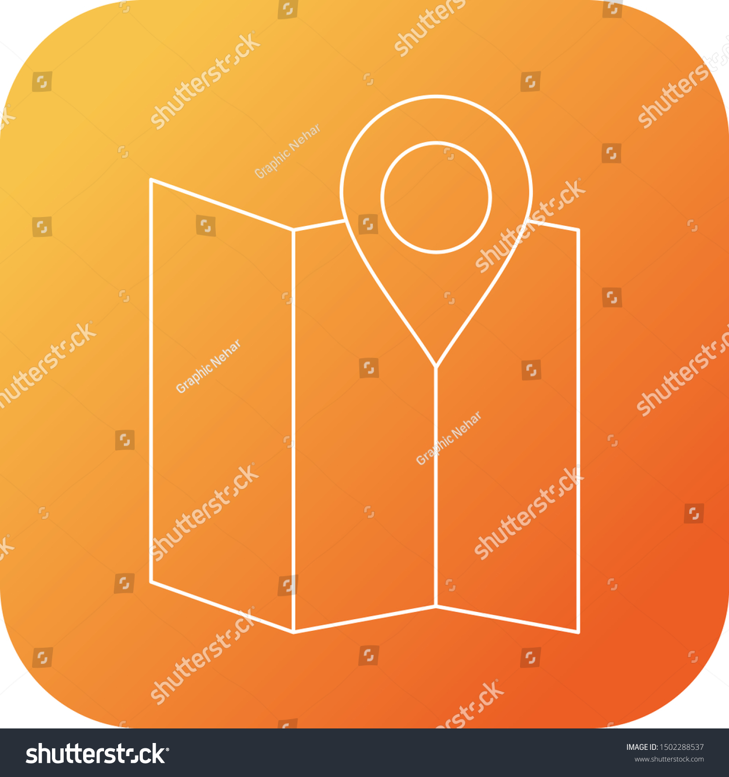 Mark On Maps Line Icon Stock Vector (Royalty Free) 1502288537 ...