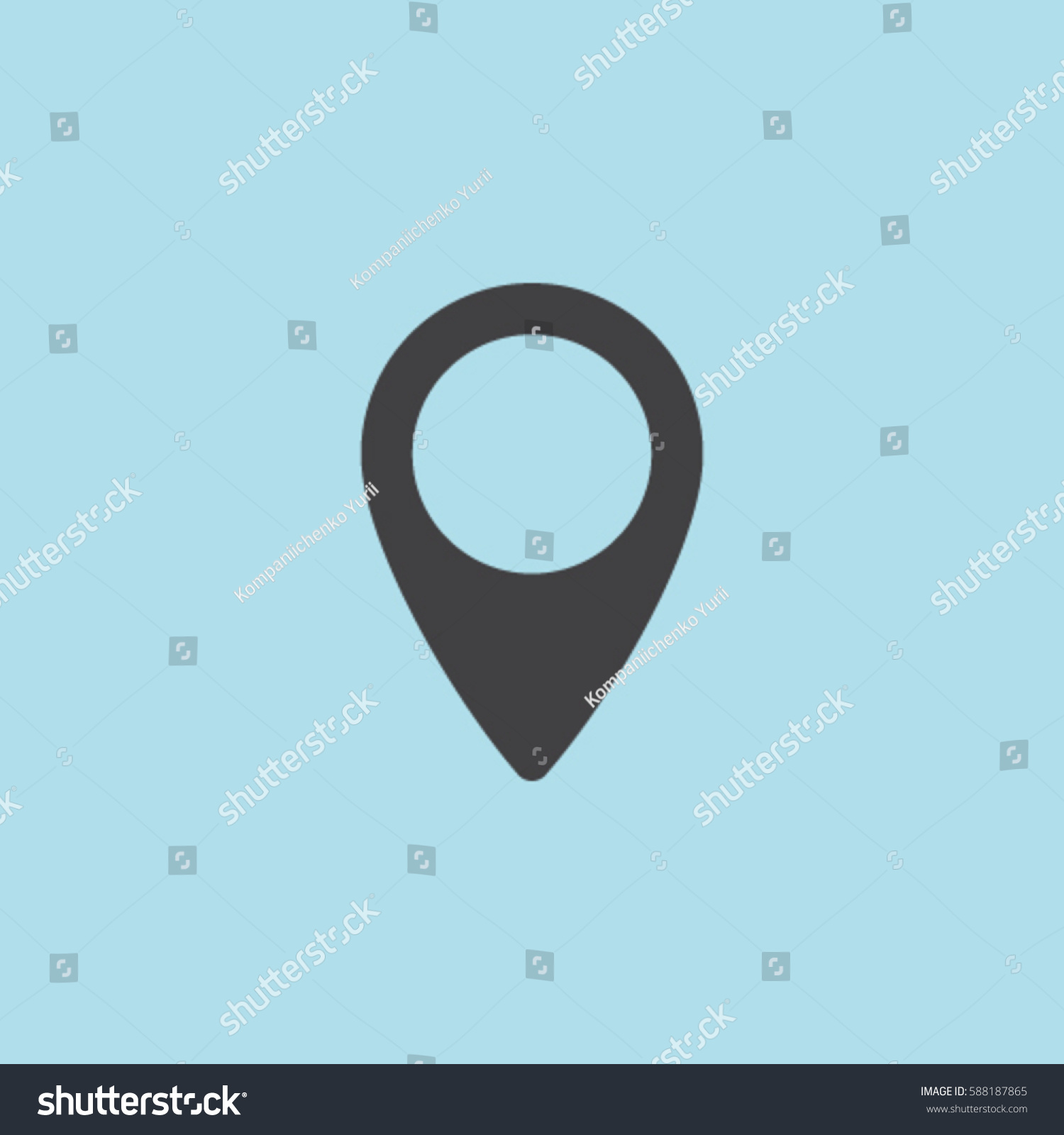 Marker Icon Cursor Vector Illustration: vector de stock (libre de ...