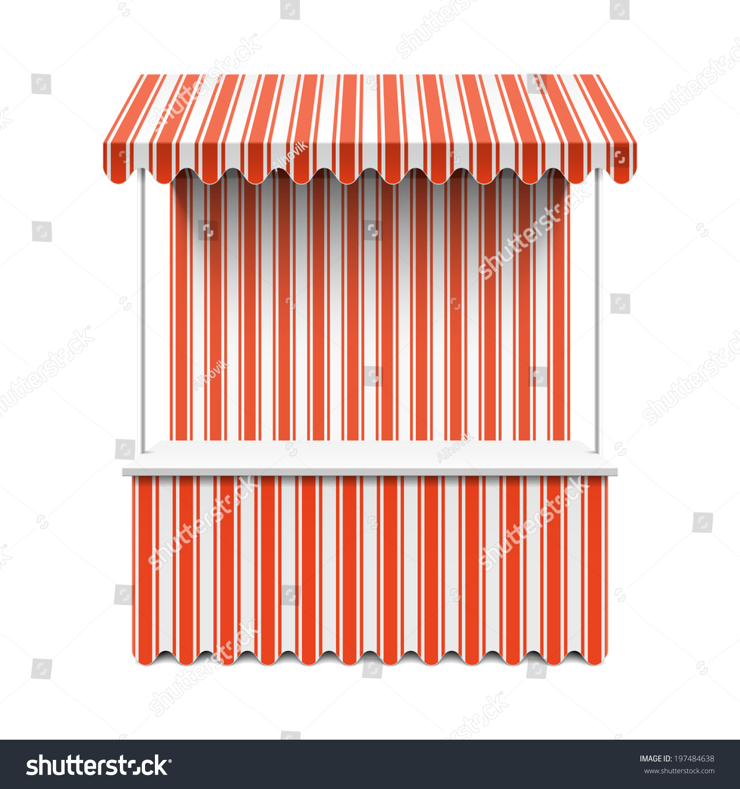 Market Stall Vector Stock Vector (Royalty Free) 197484638