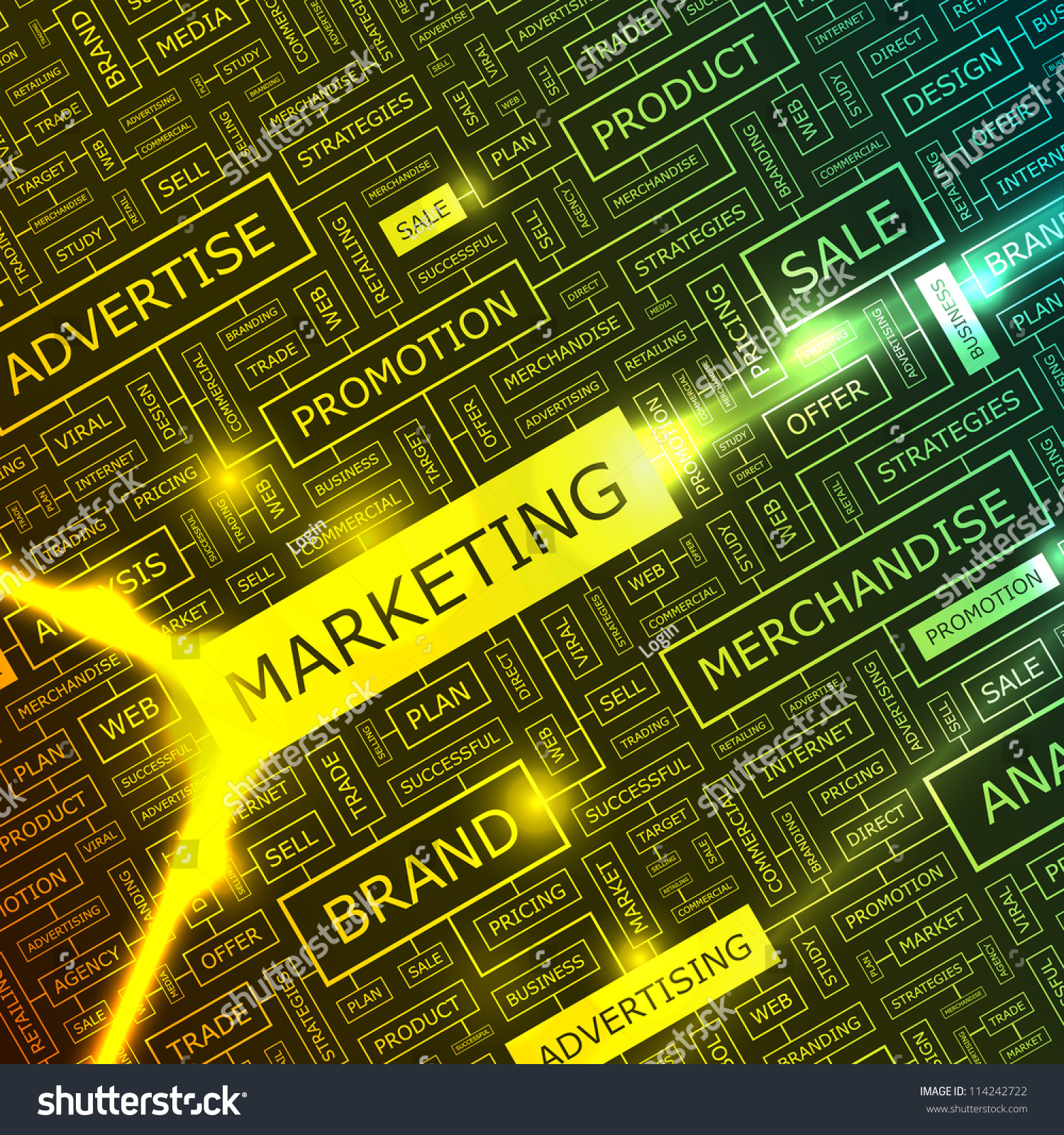 Marketing. Abstract Background. Stock Vector Illustration 114242722 ...