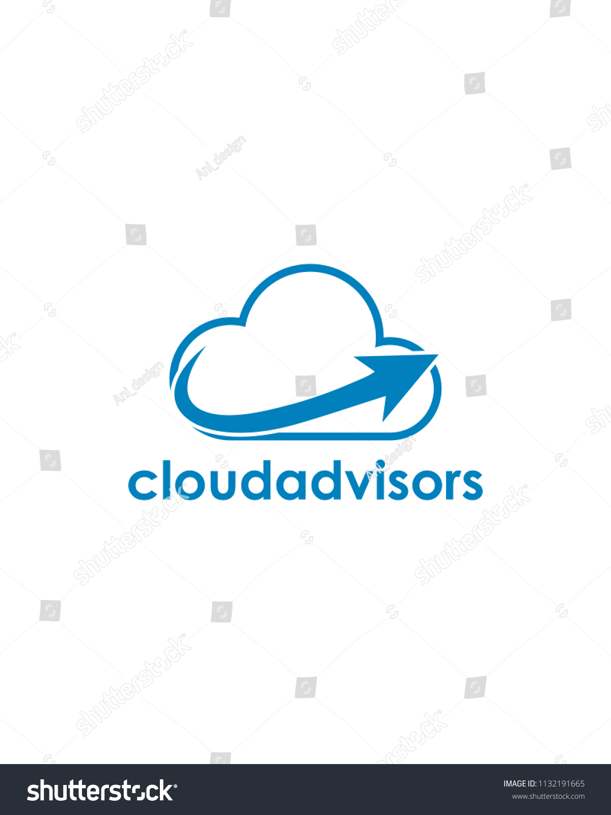 Marketing Cloud Logo Template Stock Vector (Royalty Free) 1132191665 ...