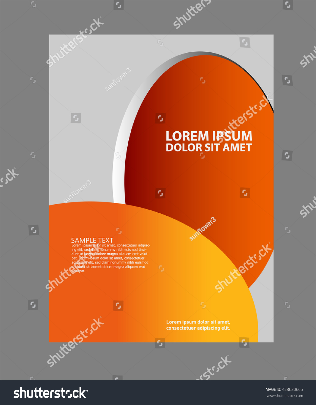 Marketing Flyer Background Stock Vector (Royalty Free) 428630665