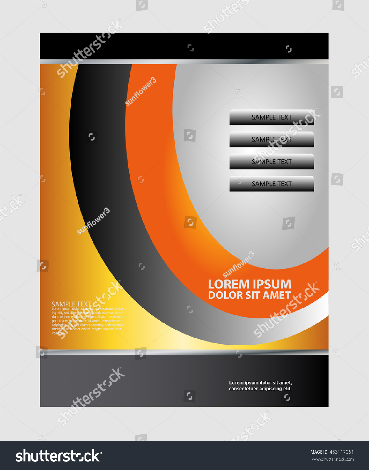 Marketing Flyer Background Stock Vector (Royalty Free) 453117061