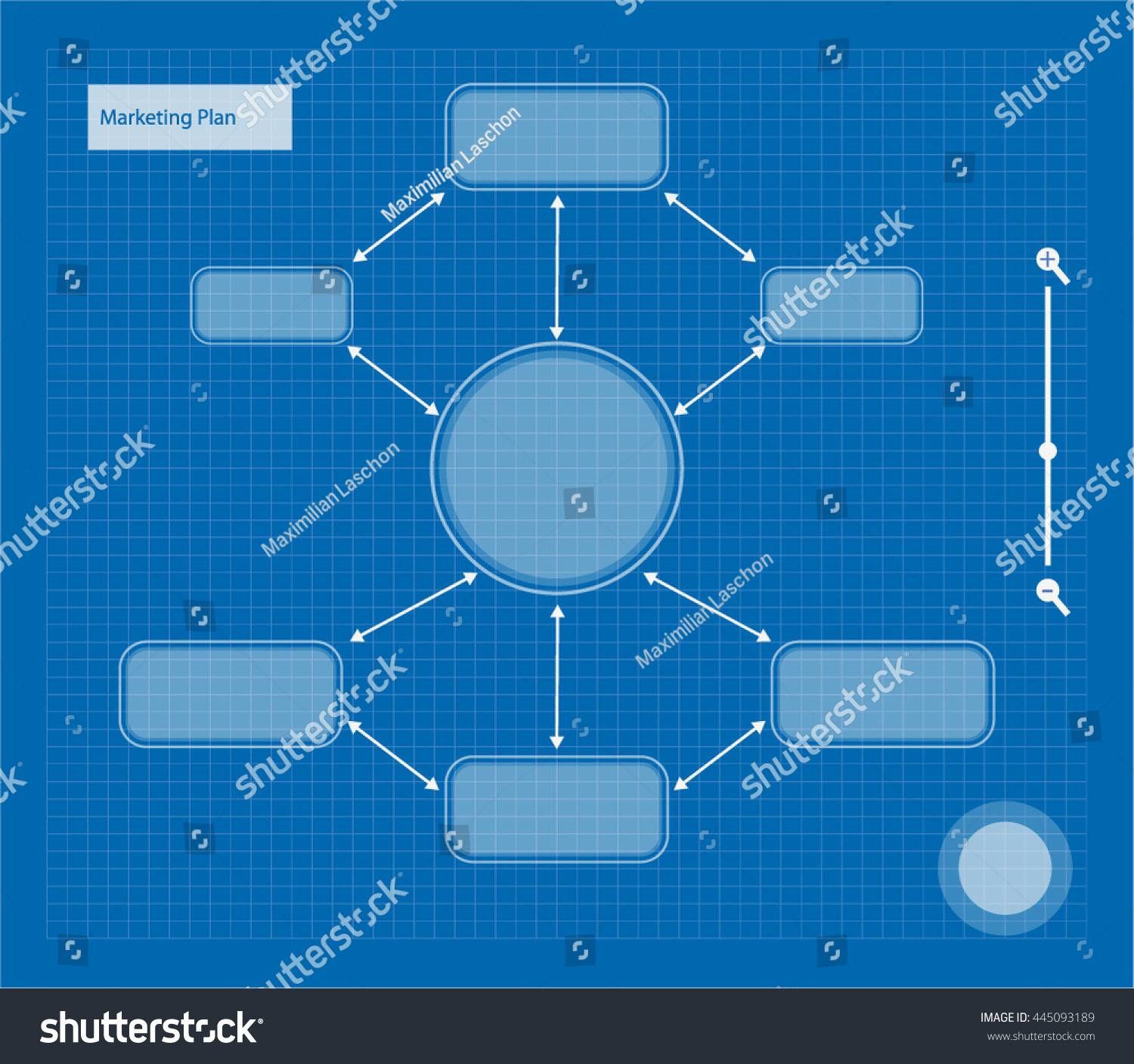 Marketing Plan Blueprint Stock Vector (Royalty Free) 445093189 ...