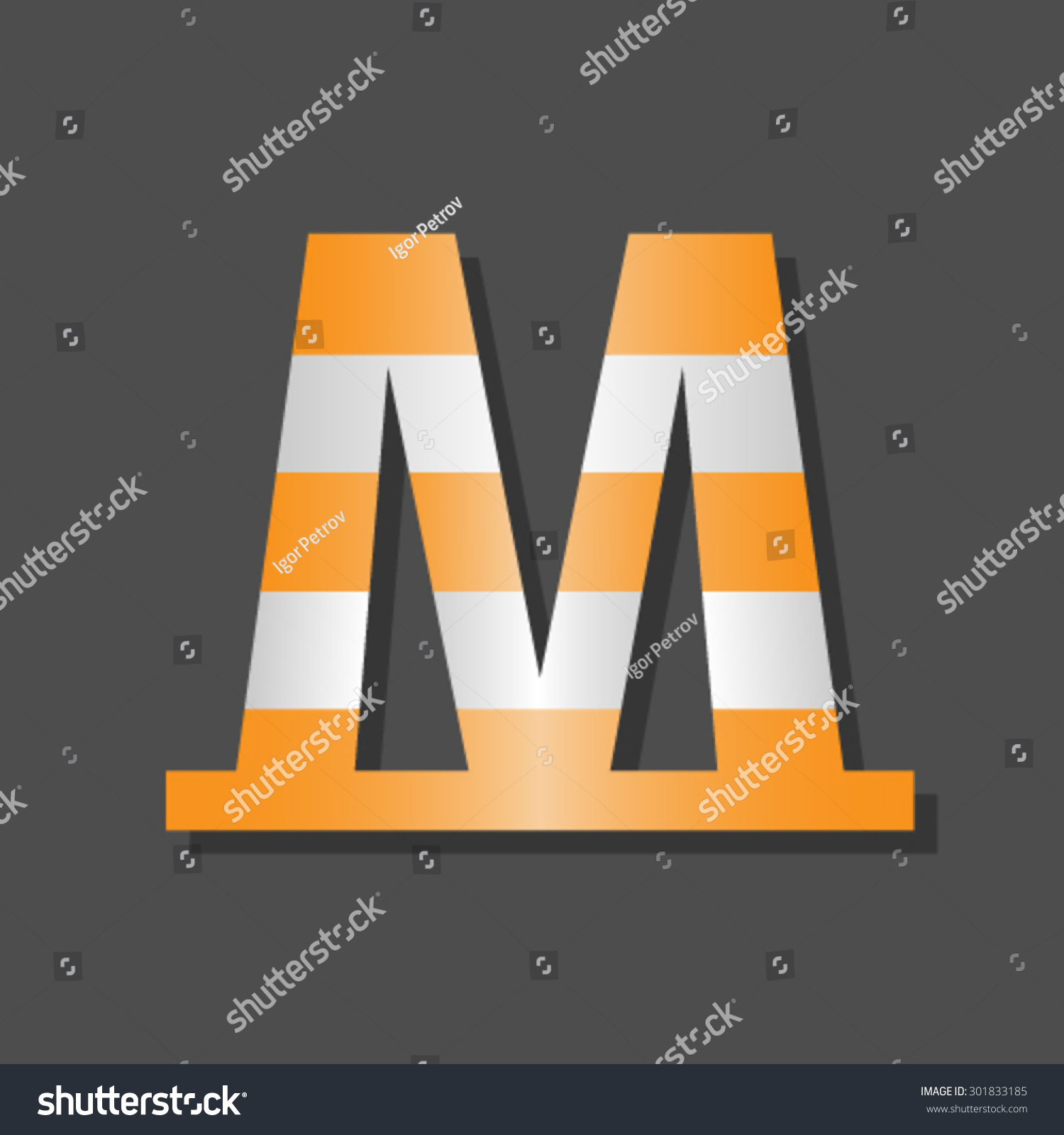 Marking Font Letter M Stock Vector (Royalty Free) 301833185 | Shutterstock