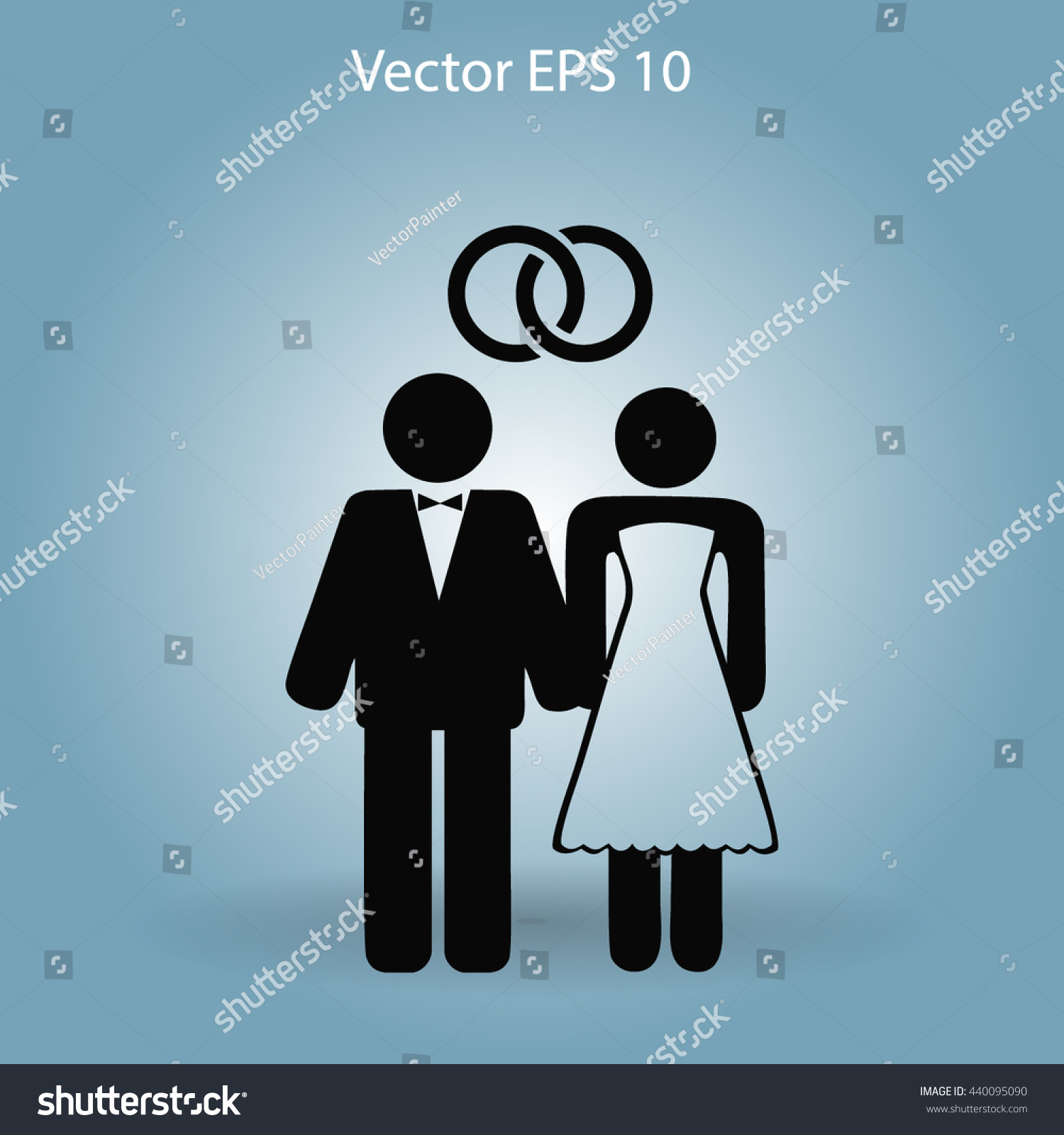 Marriage Vector Icon Stock Vector (Royalty Free) 440095090 | Shutterstock