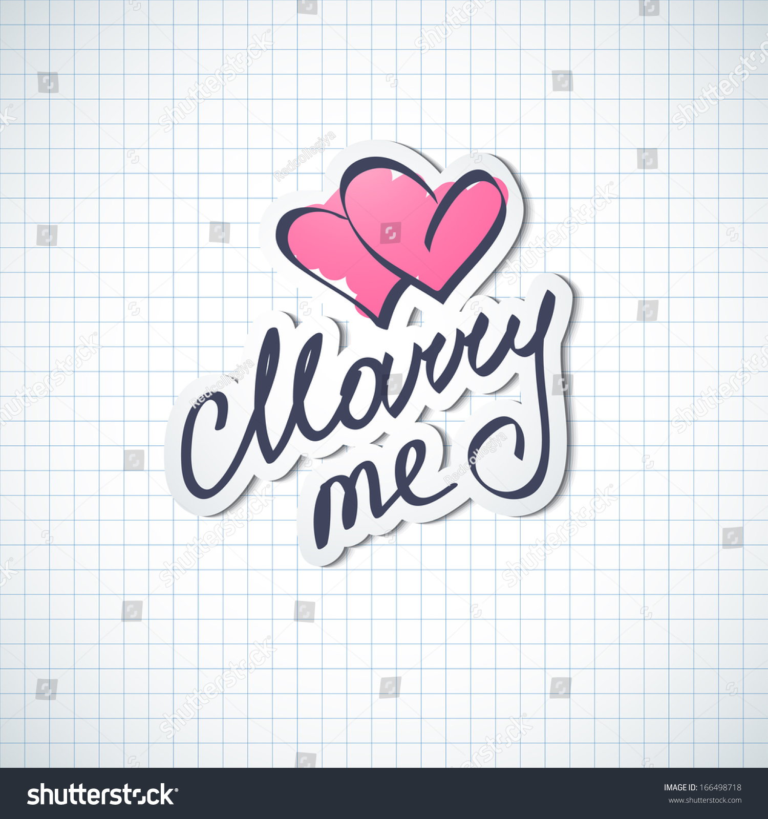 Marry Me Vector Handwritten Text Stock Vector (Royalty Free) 166498718 ...