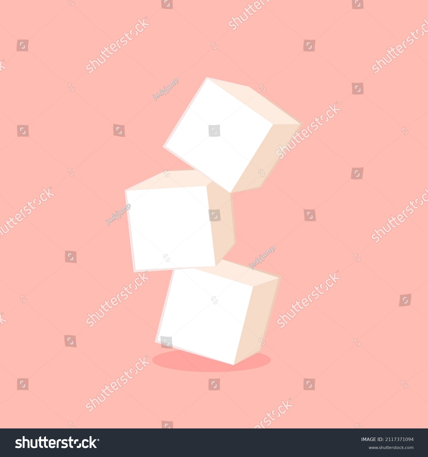 Marshmallow Cartoon Vector Free Space Text Stock Vector (Royalty Free ...