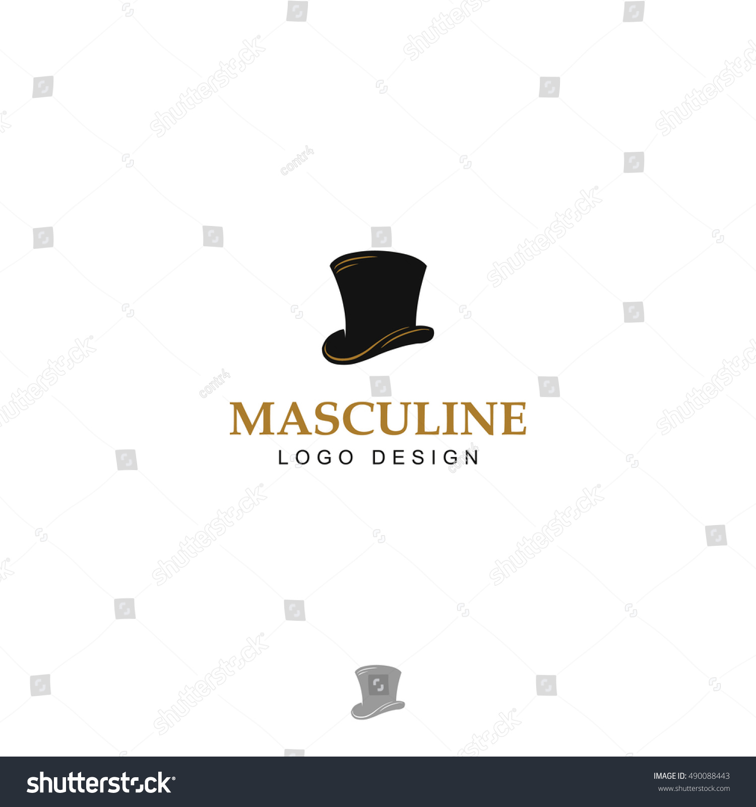 Masculine Logo Stock Vector 490088443 - Shutterstock