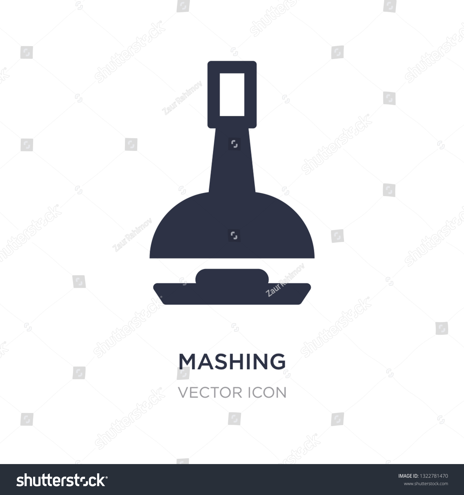 Mashing Icon On White Background Simple Stock Vector (Royalty Free ... Mashing Icon On White Background Simple Stock Vector (Royalty Free ...
