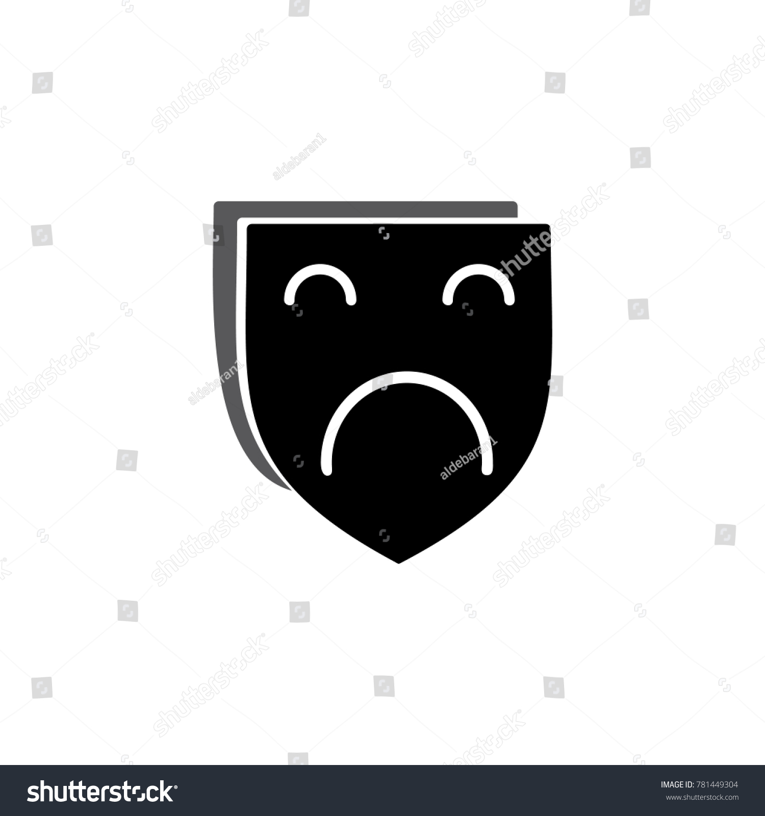 Mask Angry Exspression Stock Vector (Royalty Free) 781449304 | Shutterstock