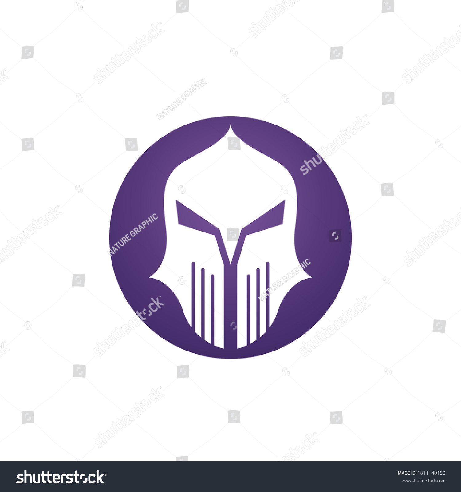 Mask Gladiator Vector Illustration Template Design Stock Vector ...