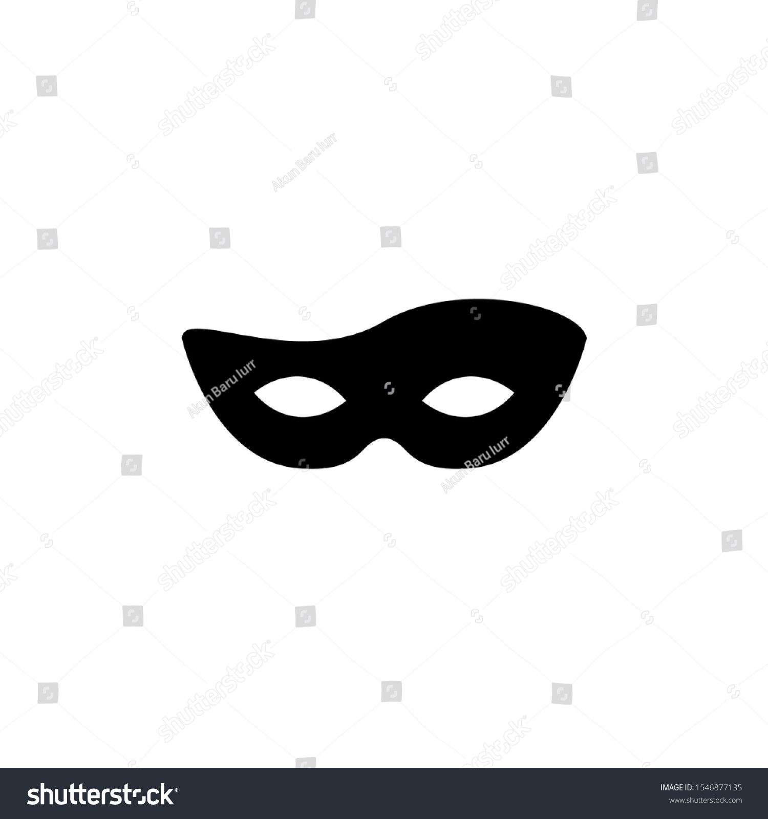 Mask Logo Design Vector Illustration Stock Vector (Royalty Free) 1546877135