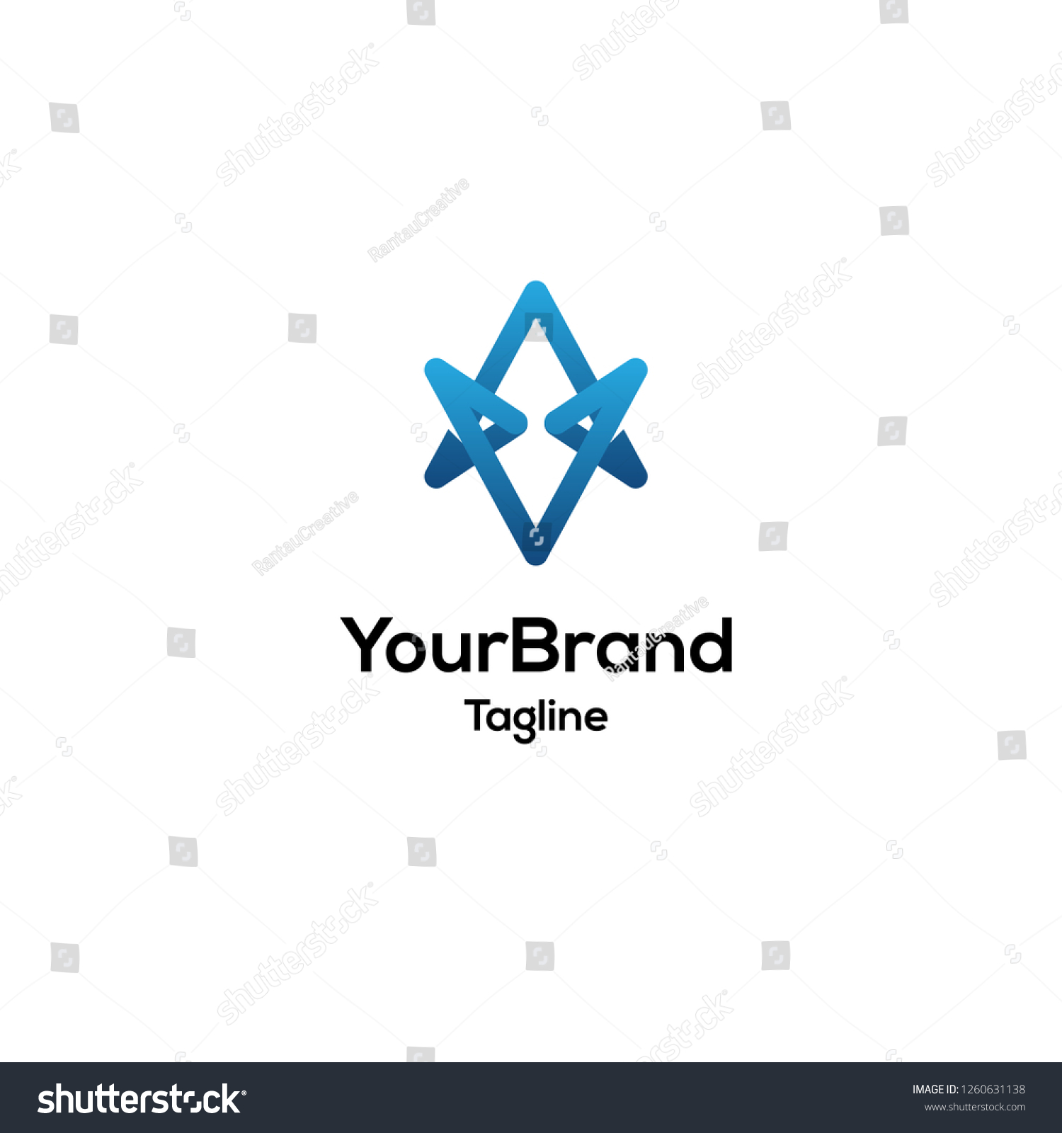 Mask Man Logo Template Stock Vector (Royalty Free) 1260631138 ...