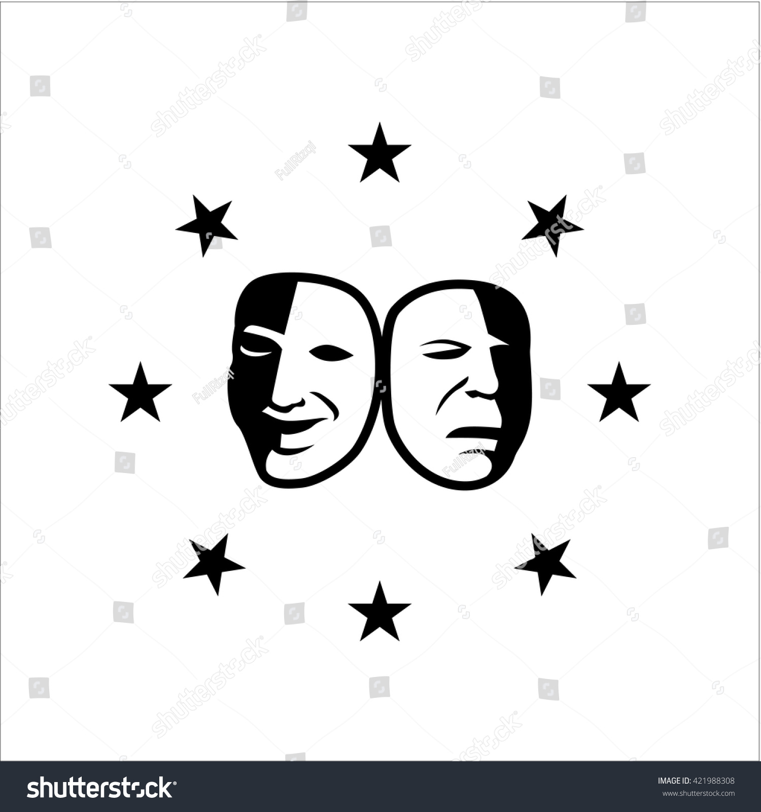 Mask Symbol Stock Vector (Royalty Free) 421988308 | Shutterstock