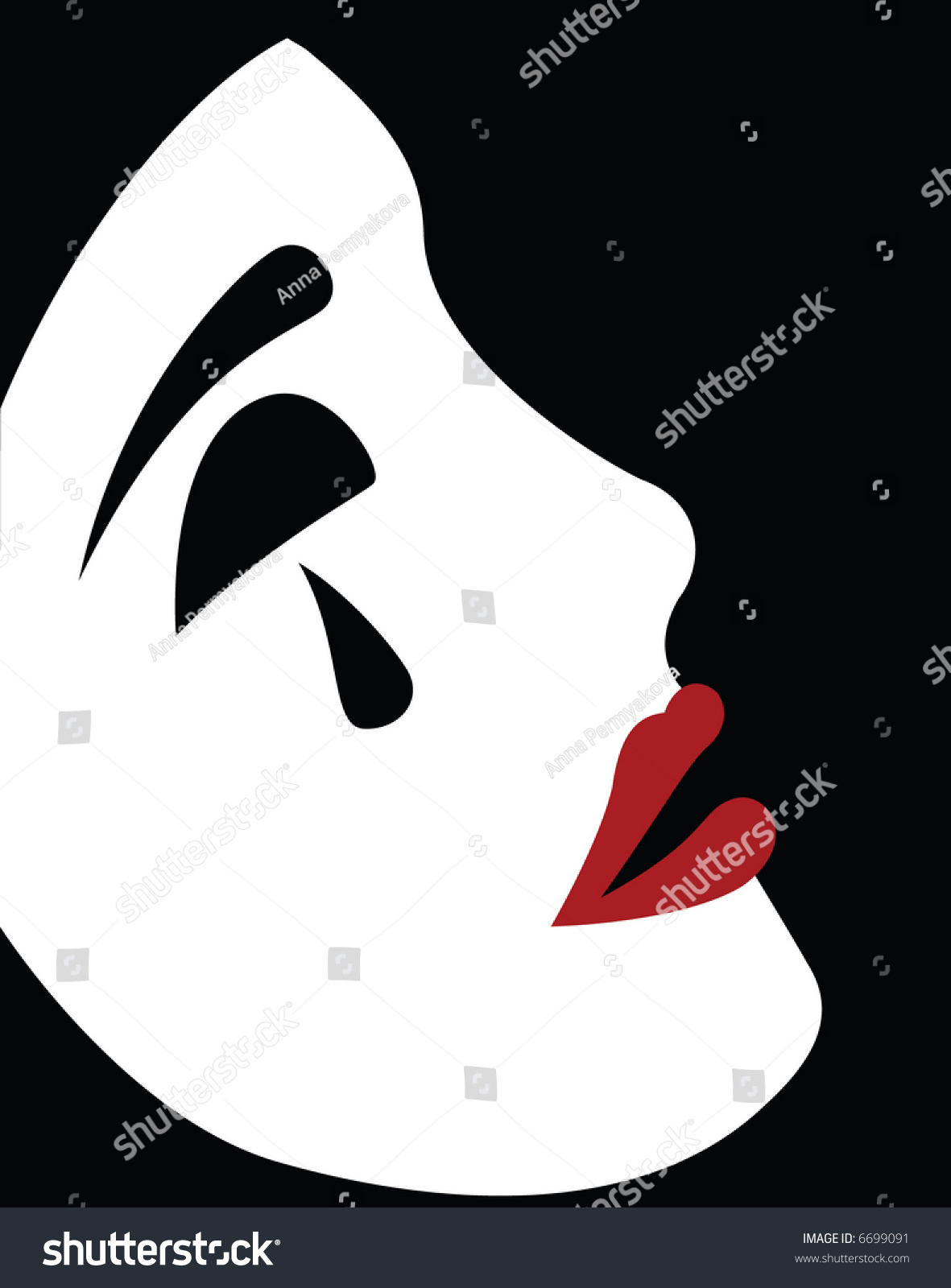 Mask Tear: เวกเตอร์สต็อก (ปลอดค่าลิขสิทธิ์) 6699091 | Shutterstock