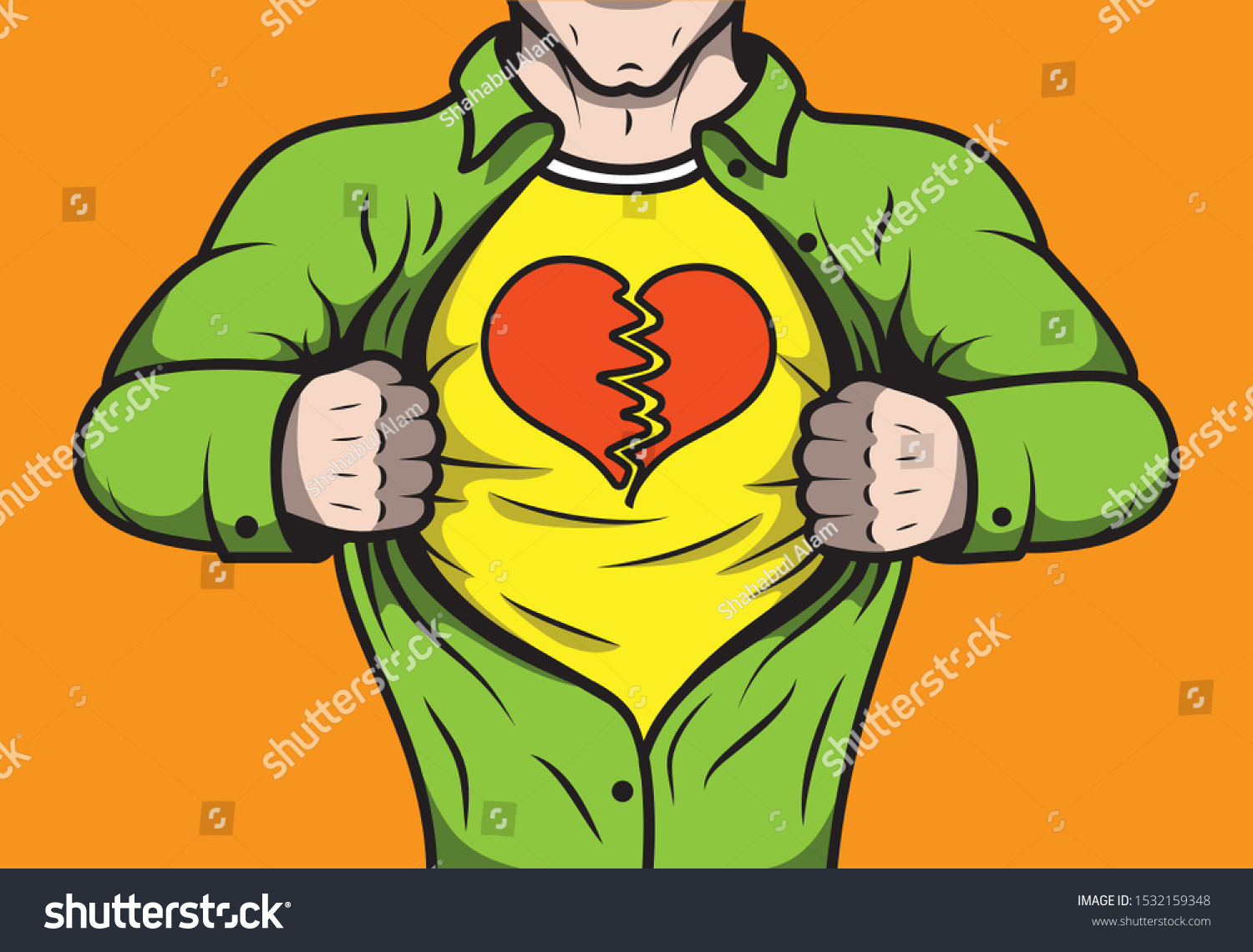 Masked Comic Book Superhero Set Design: vector de stock (libre de ...