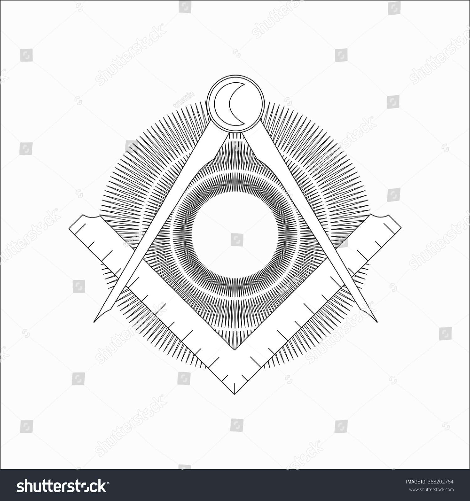 Masonic Square Symbol Stock Vector (Royalty Free) 368202764 | Shutterstock