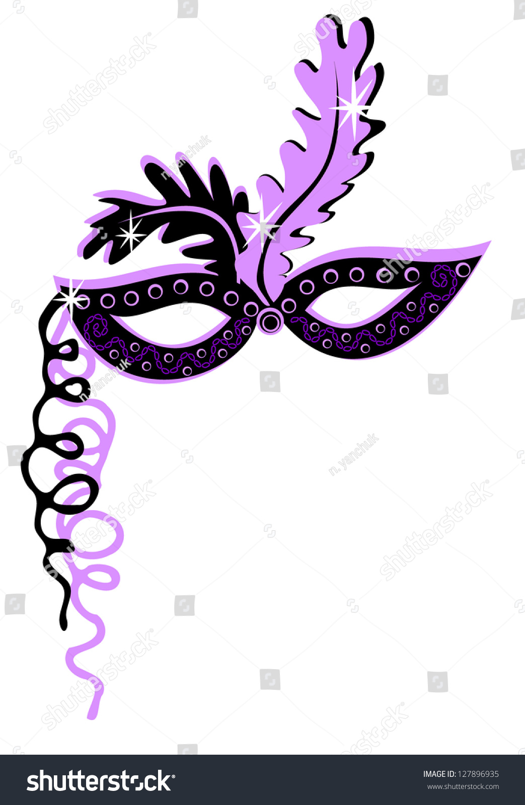 Masquerade Mask Stock Vector (Royalty Free) 127896935