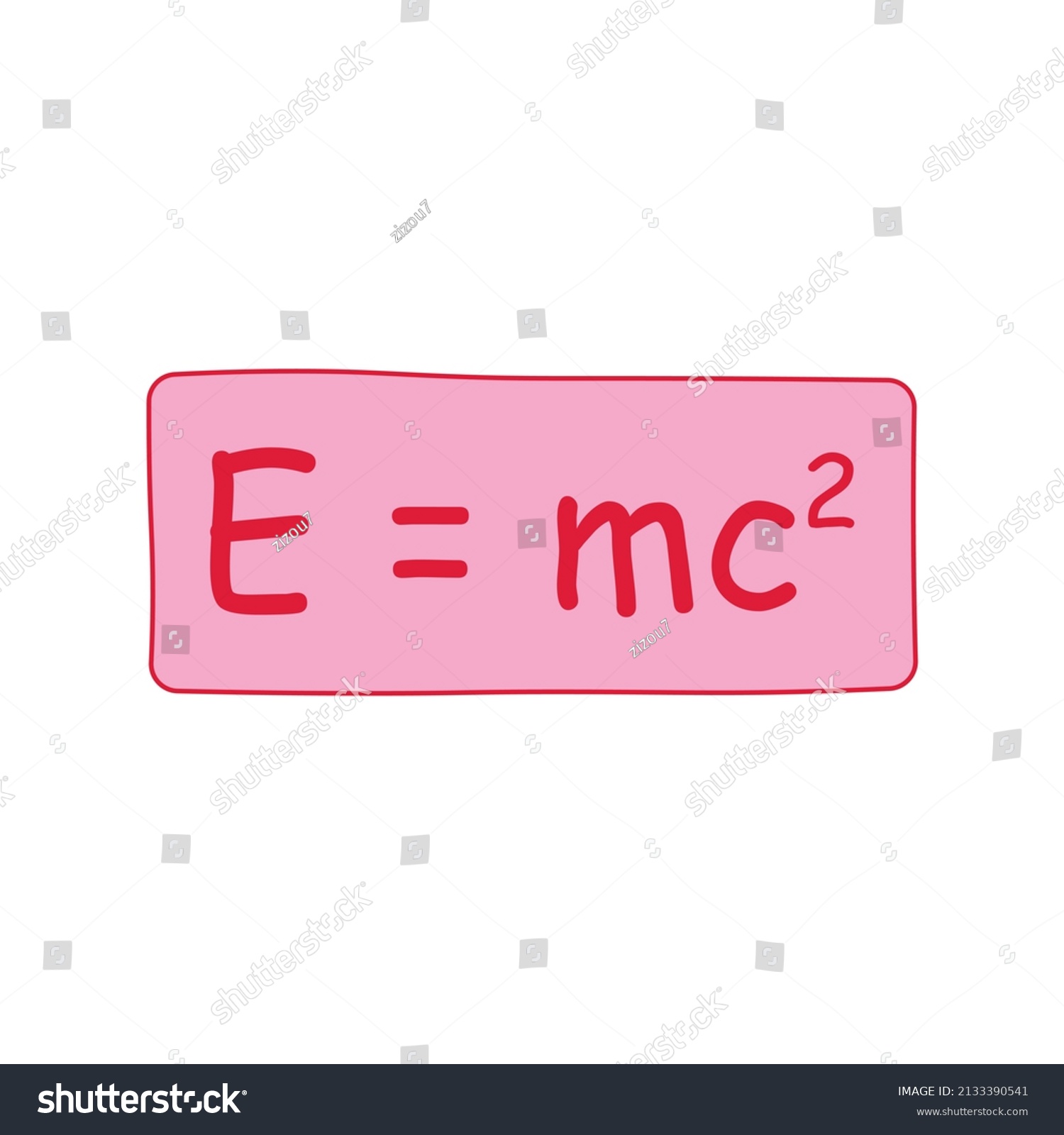 Mass Enegry Equivalence Formula Physics Stock Vector (Royalty Free ...