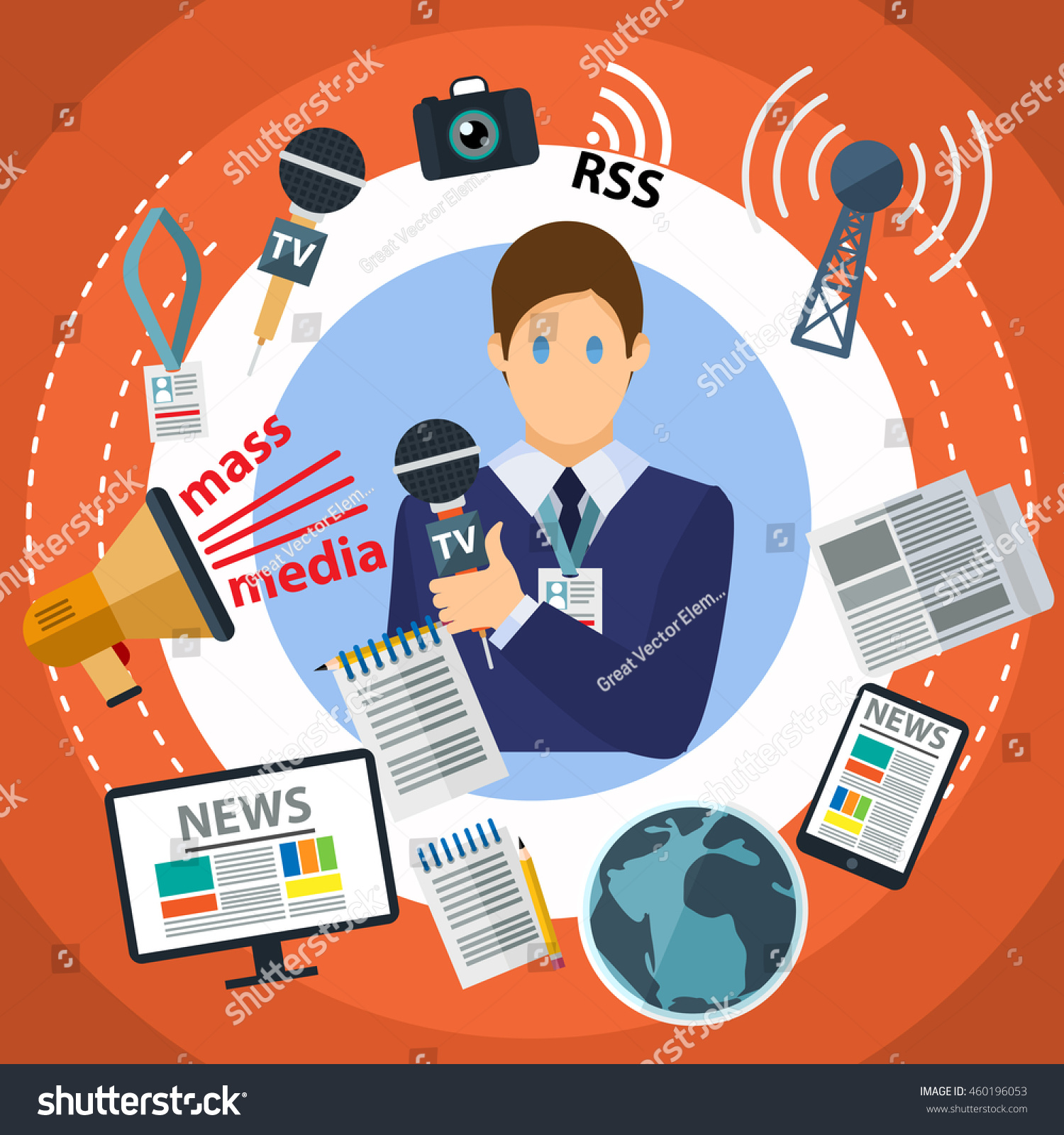Mass Media Flat Creative Concept Illustration: เวกเตอร์สต็อก (ปลอดค่า ... Mass Media Flat Creative Concept Illustration: เวกเตอร์สต็อก (ปลอดค่า ...