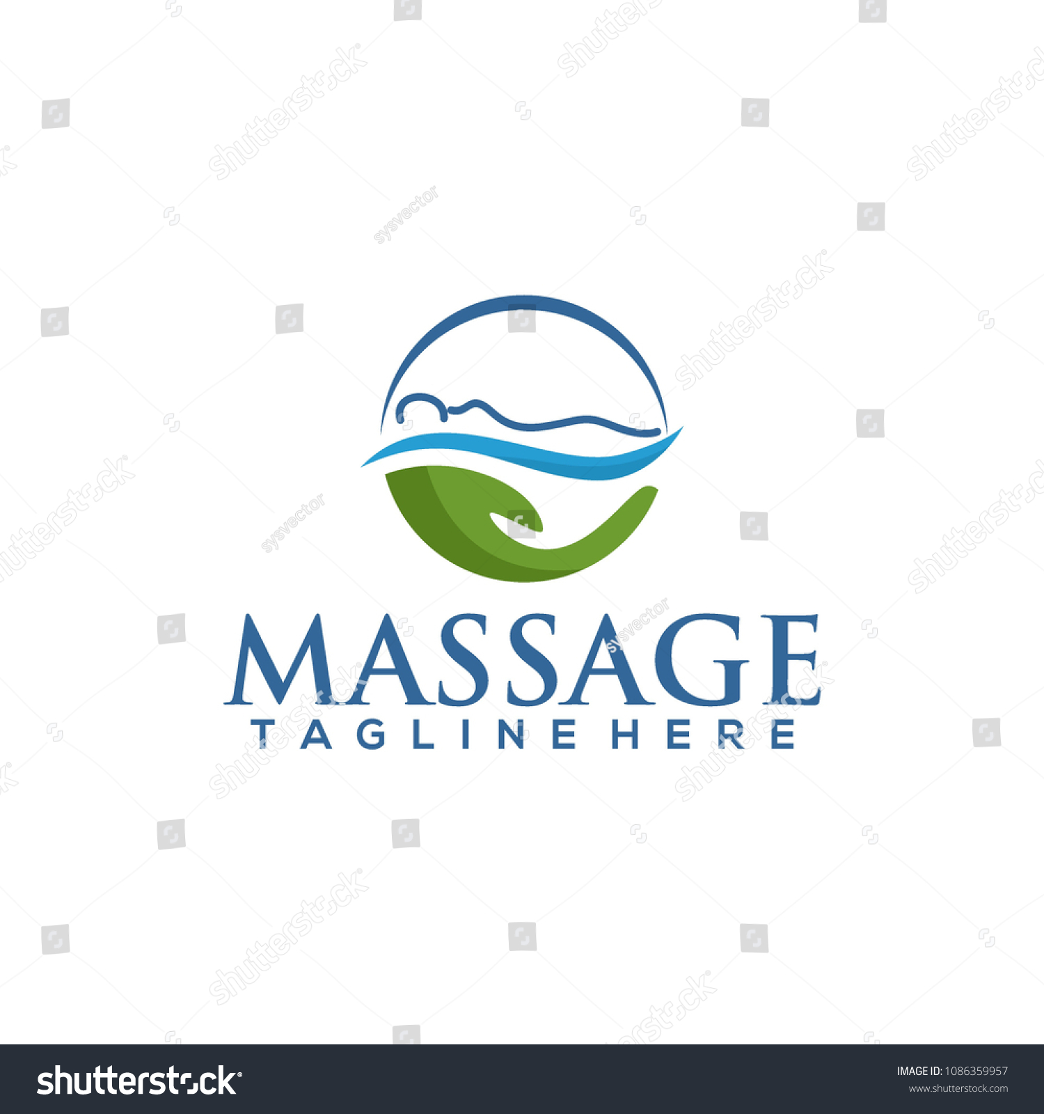 Massage Therapy Logos Svg