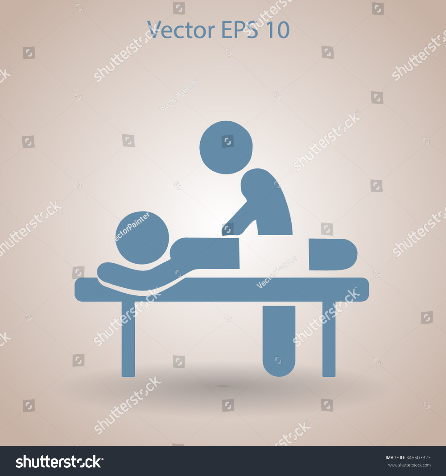 Massage Vector Illustration Stock Vector (Royalty Free) 345507323