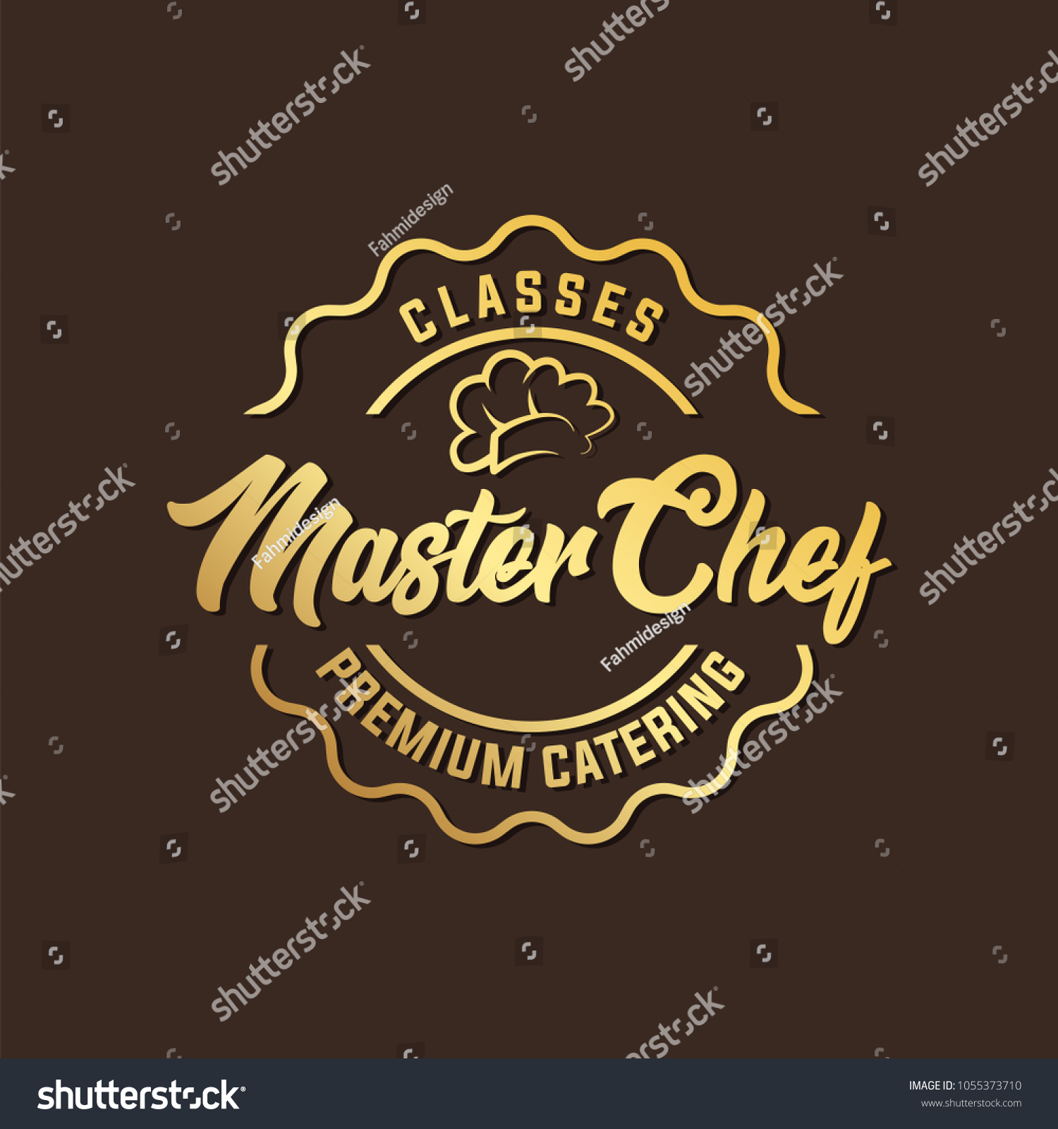 Master Chef Logo Design Vector Illustration: vector de stock (libre de ...