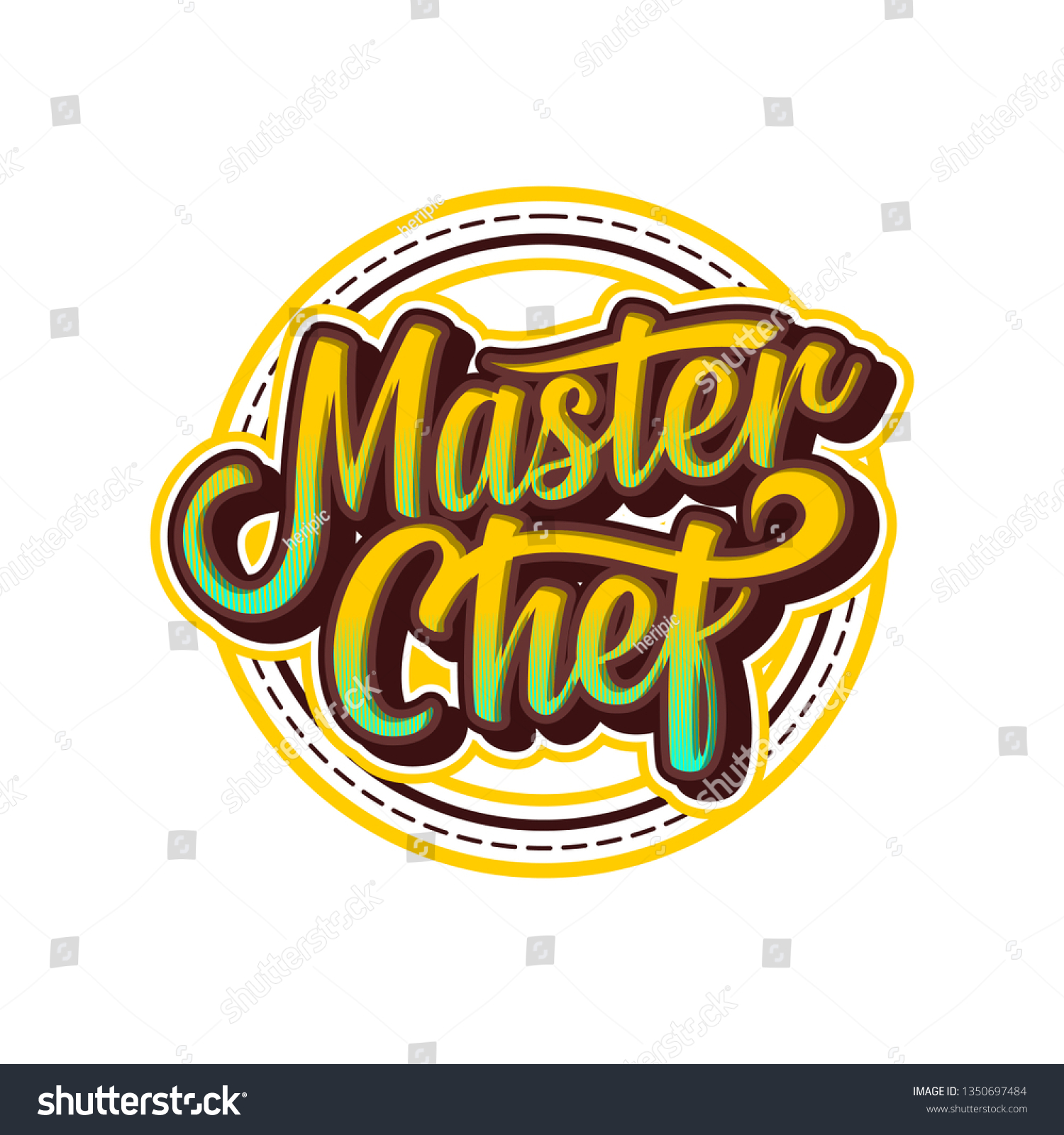 Master Chef Logo Design Vector Illustration 库存矢量图（免版税）1350697484 ...
