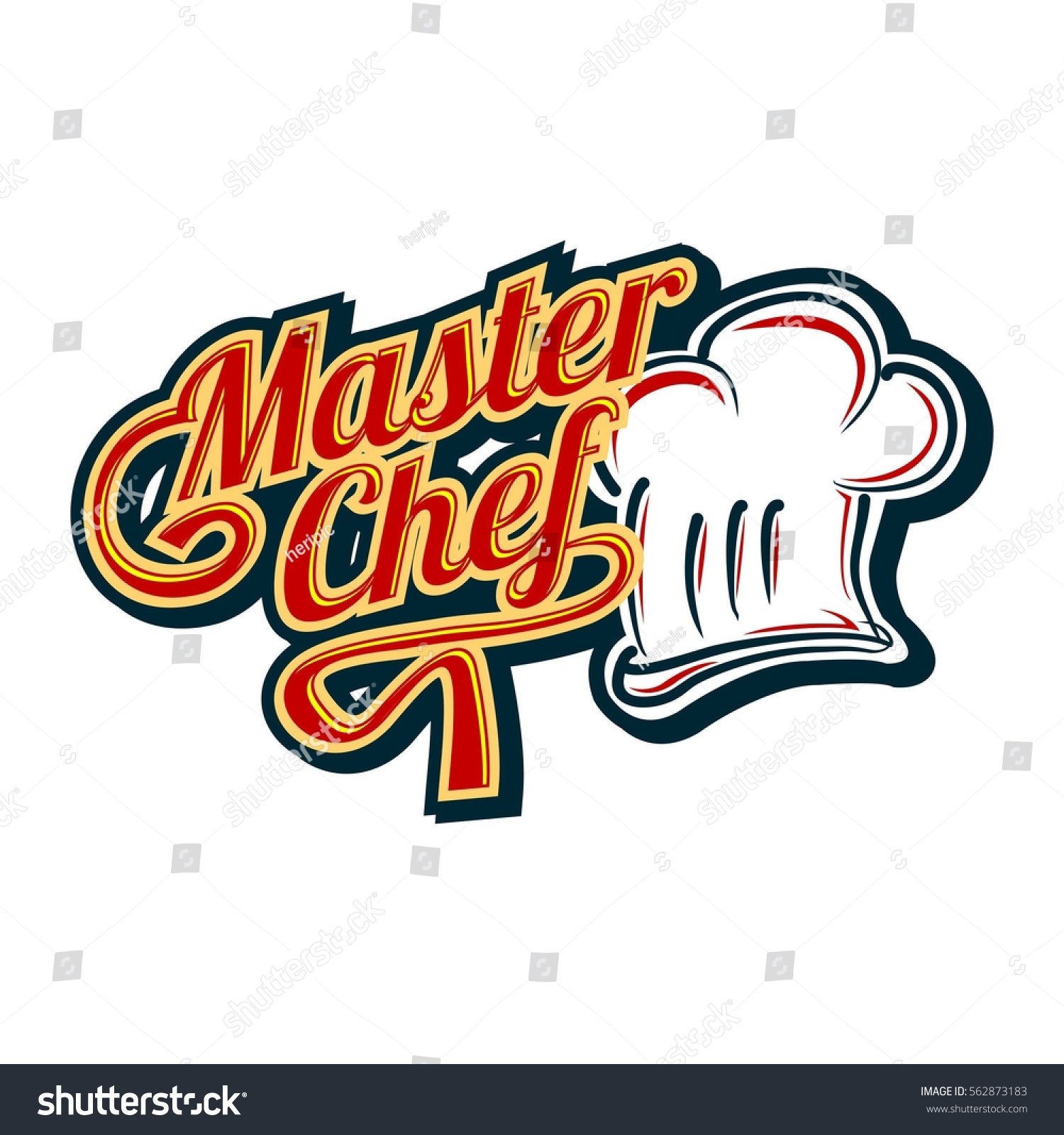 Master Chef Logo Logo Typography Logo Stock Vector (Royalty Free ...