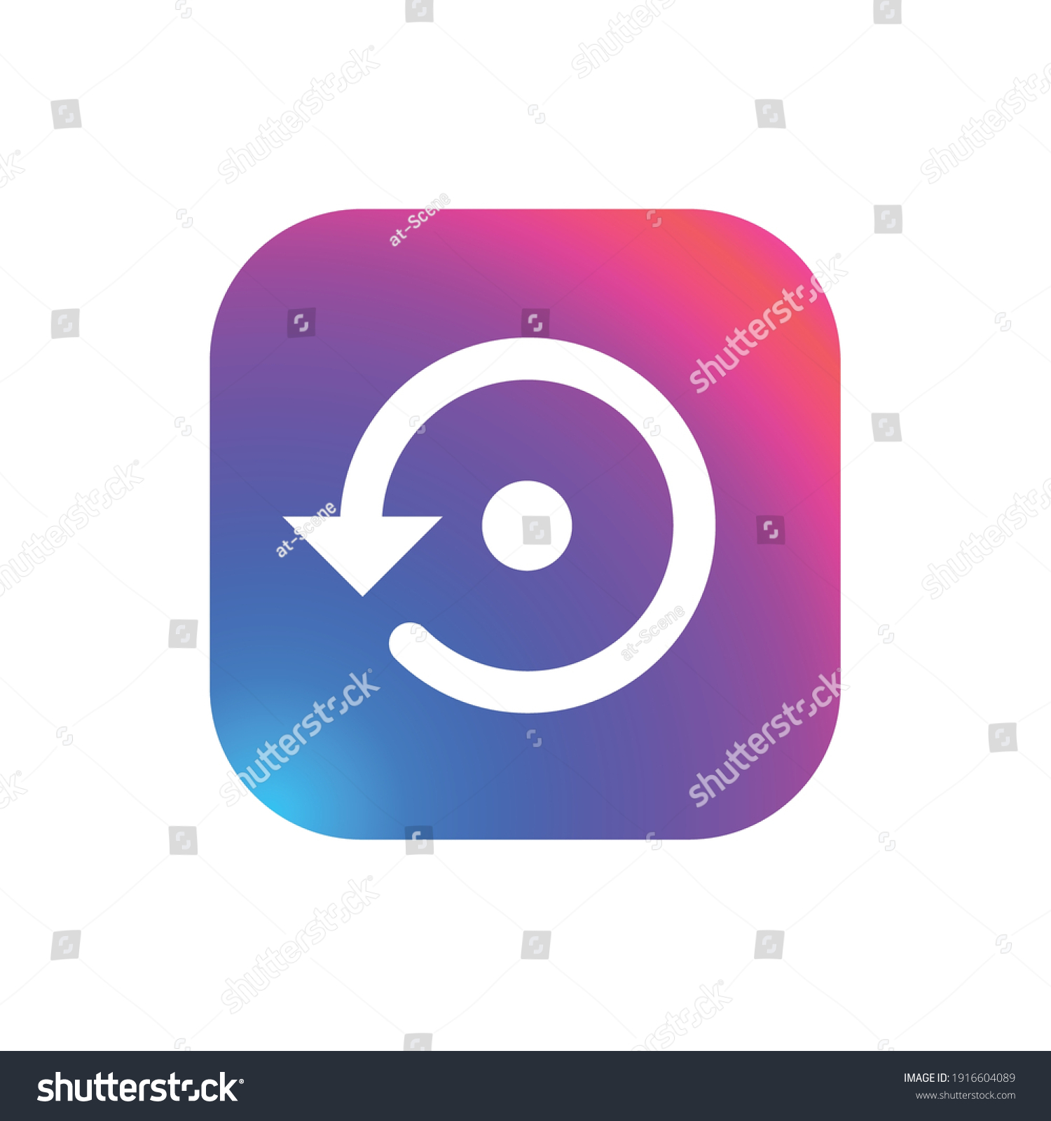 Master Reset App Icon Button Stock Vector (Royalty Free) 1916604089 ...