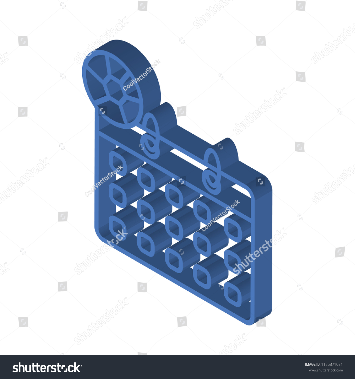 Match Isometric Left Top View 3d Stock Vector (Royalty Free) 1175371081 ...