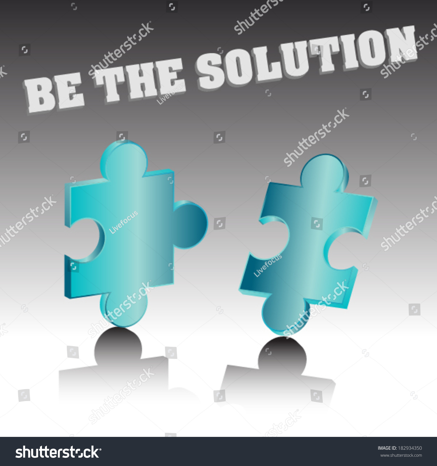 Matching Puzzle Piecespuzzle Solutionvector Design Stock Vector ...