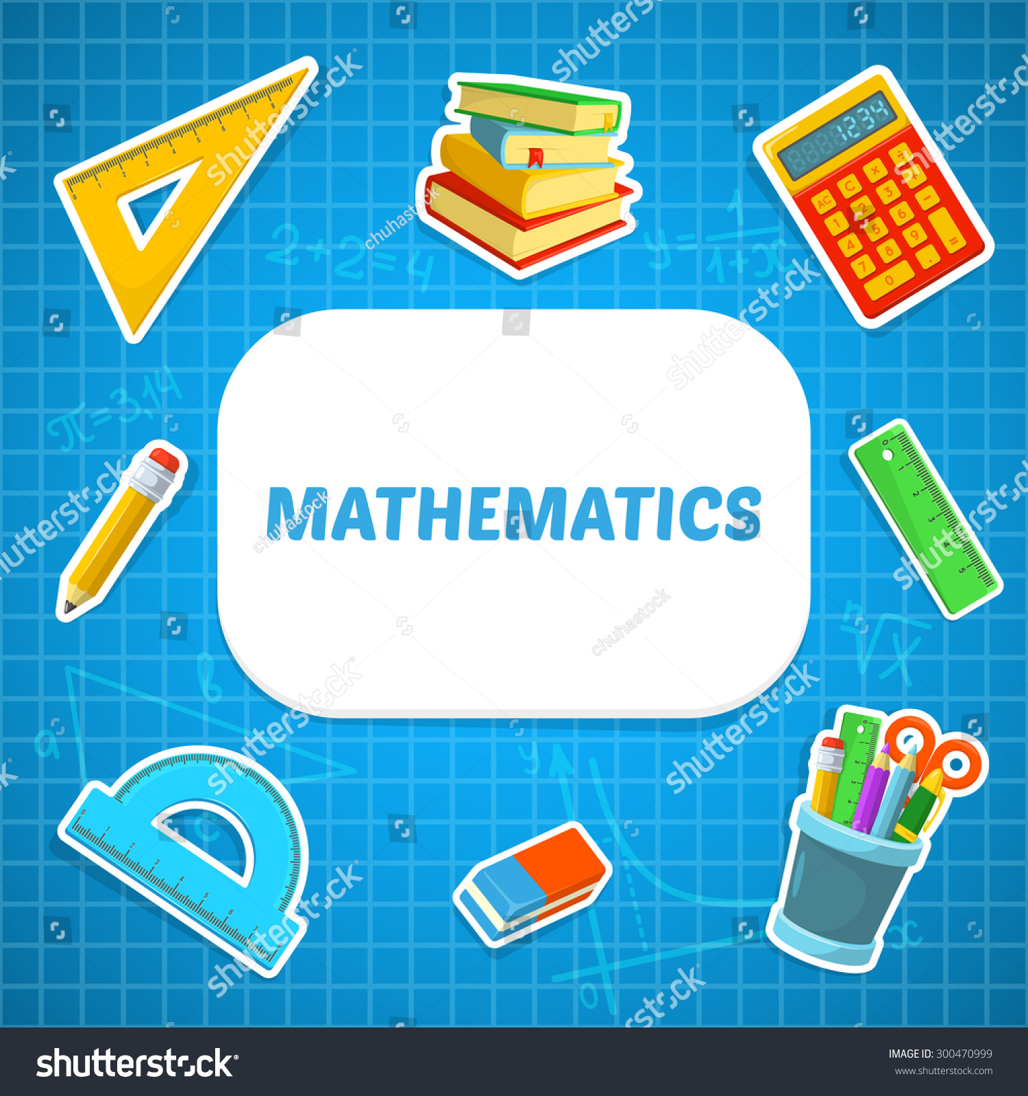 Math Backdrop. Education Background Design. Science Colorful Vector ...