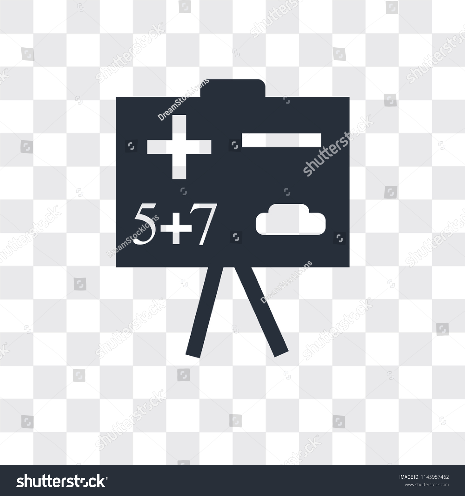 Math Class Vector Icon Isolated On Stock Vector (Royalty Free ...