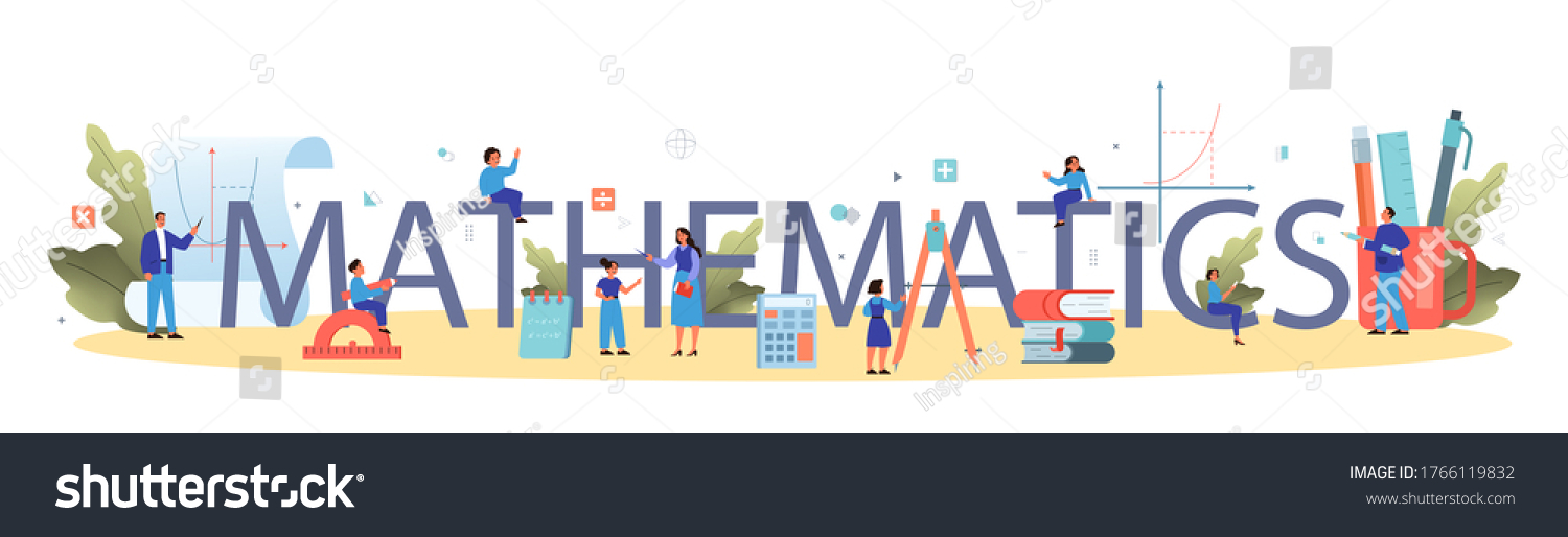 Math Course Typographic Header Concept Learning Stock Vector (Royalty ... Math Course Typographic Header Concept Learning Stock Vector (Royalty ...