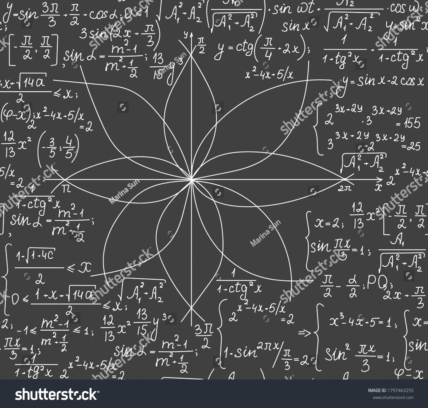 Math Educational Vector Seamless Pattern Formulas Stock Vector (Royalty ... Math Educational Vector Seamless Pattern Formulas Stock Vector (Royalty ...