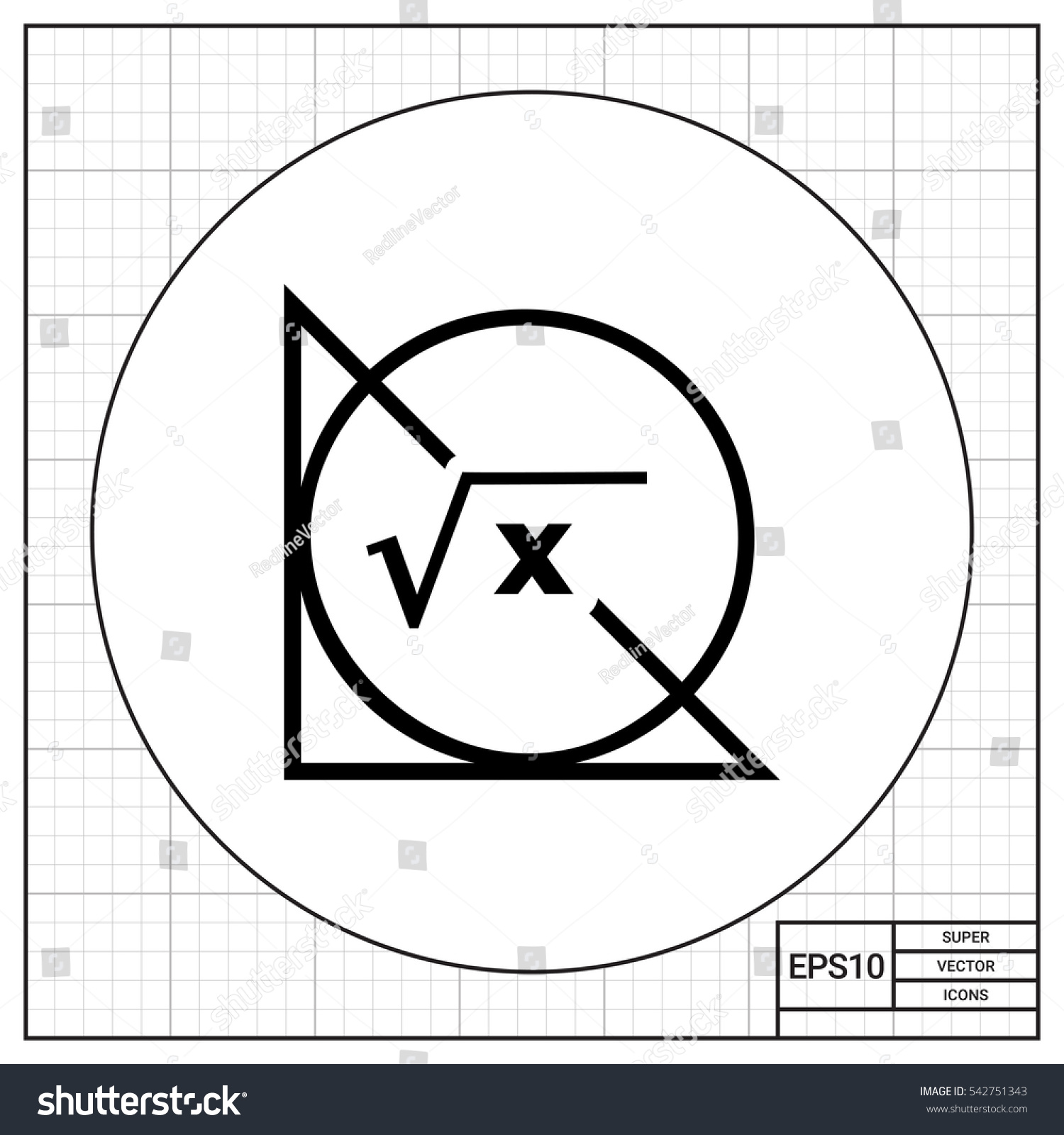 Math Formula Circle Triangle Icon Stock Vector (Royalty Free) 542751343