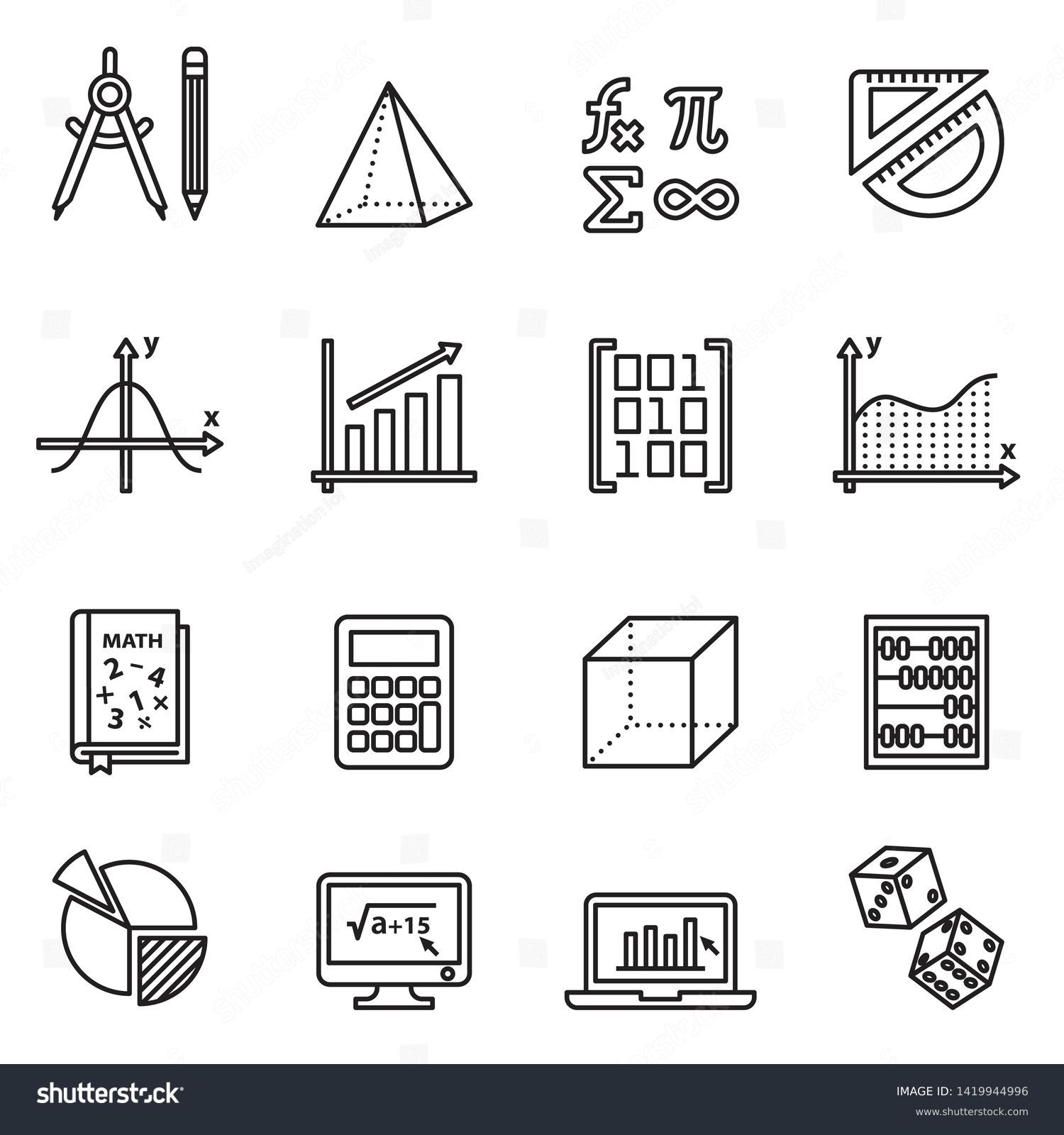 230,424 Math icons Images, Stock Photos & Vectors | Shutterstock