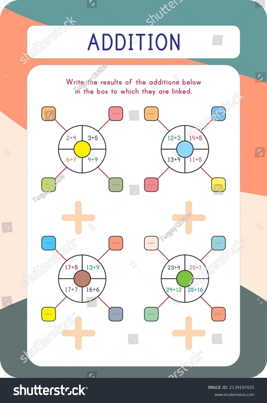 Math Operations Primary Secondary School Stock Vector (Royalty Free ...