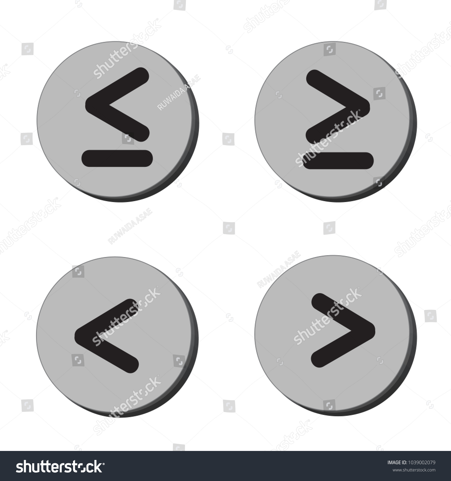 Math Symbols Icon Set Stock Vector (Royalty Free) 1039002079 | Shutterstock