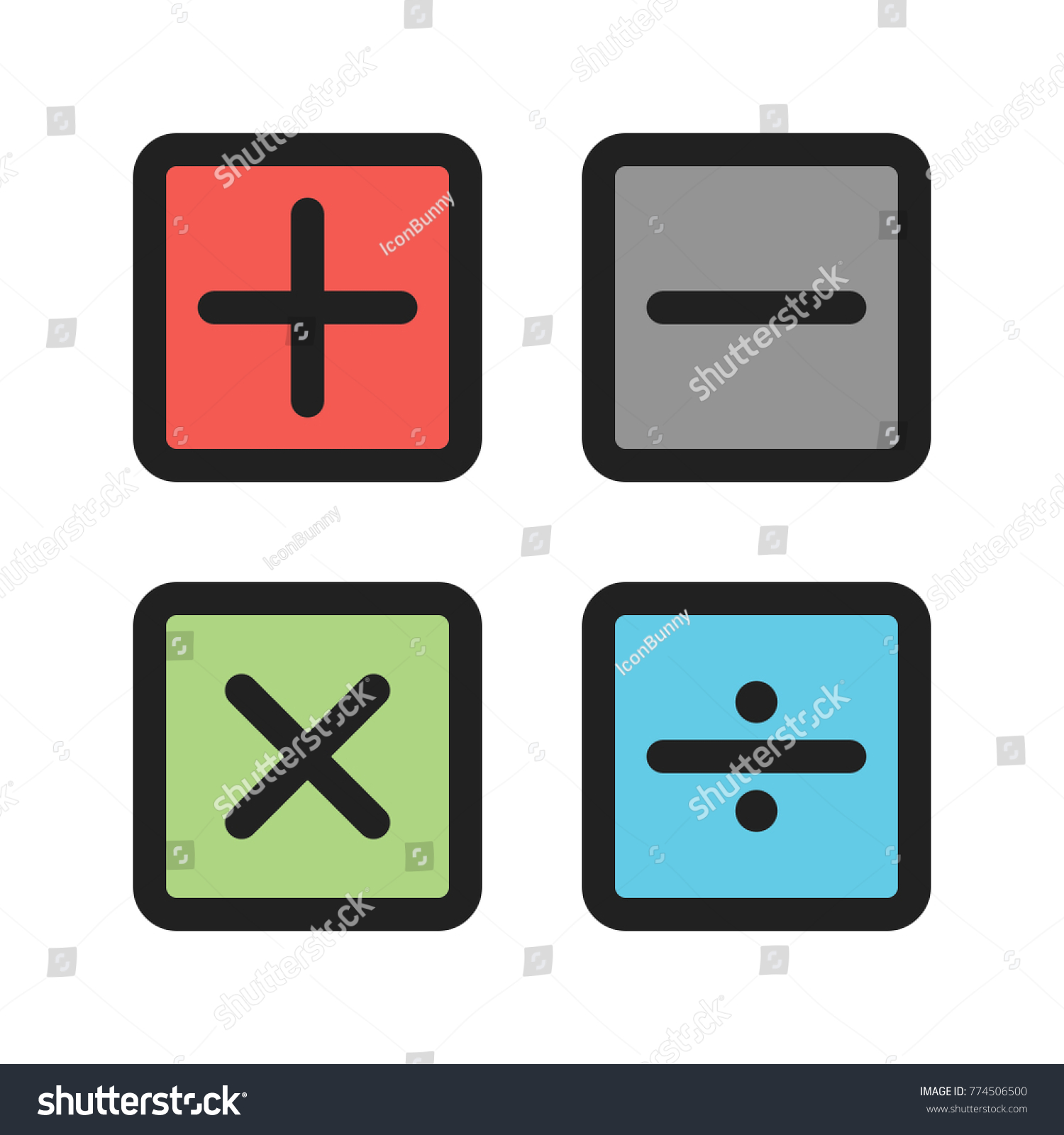 Math Symbols Ii Stock Vector (Royalty Free) 774506500 | Shutterstock